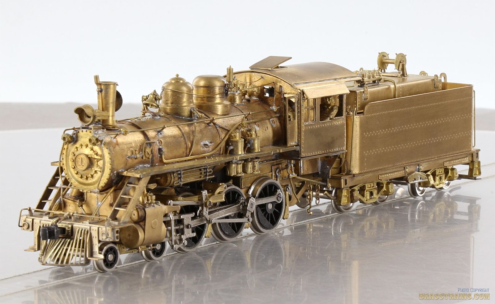 HO Brass Model Train - PFM Pacific Fast Mail Fujiyama A&LM 4-6-0 Ten ...