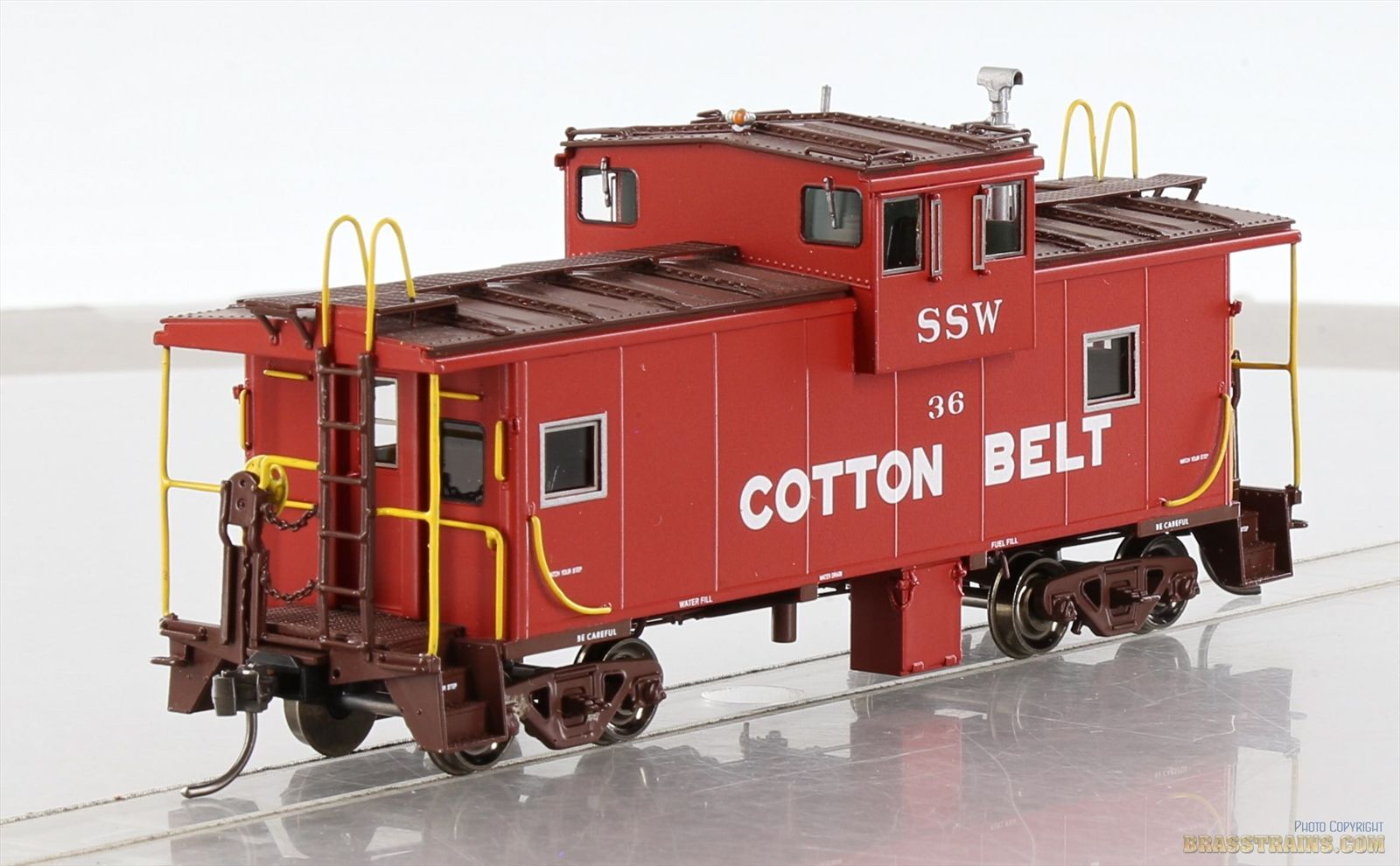 HO Brass Model - OMI 4255.3 SSW Cotton Belt C40-8 Caboose #36 - F/P