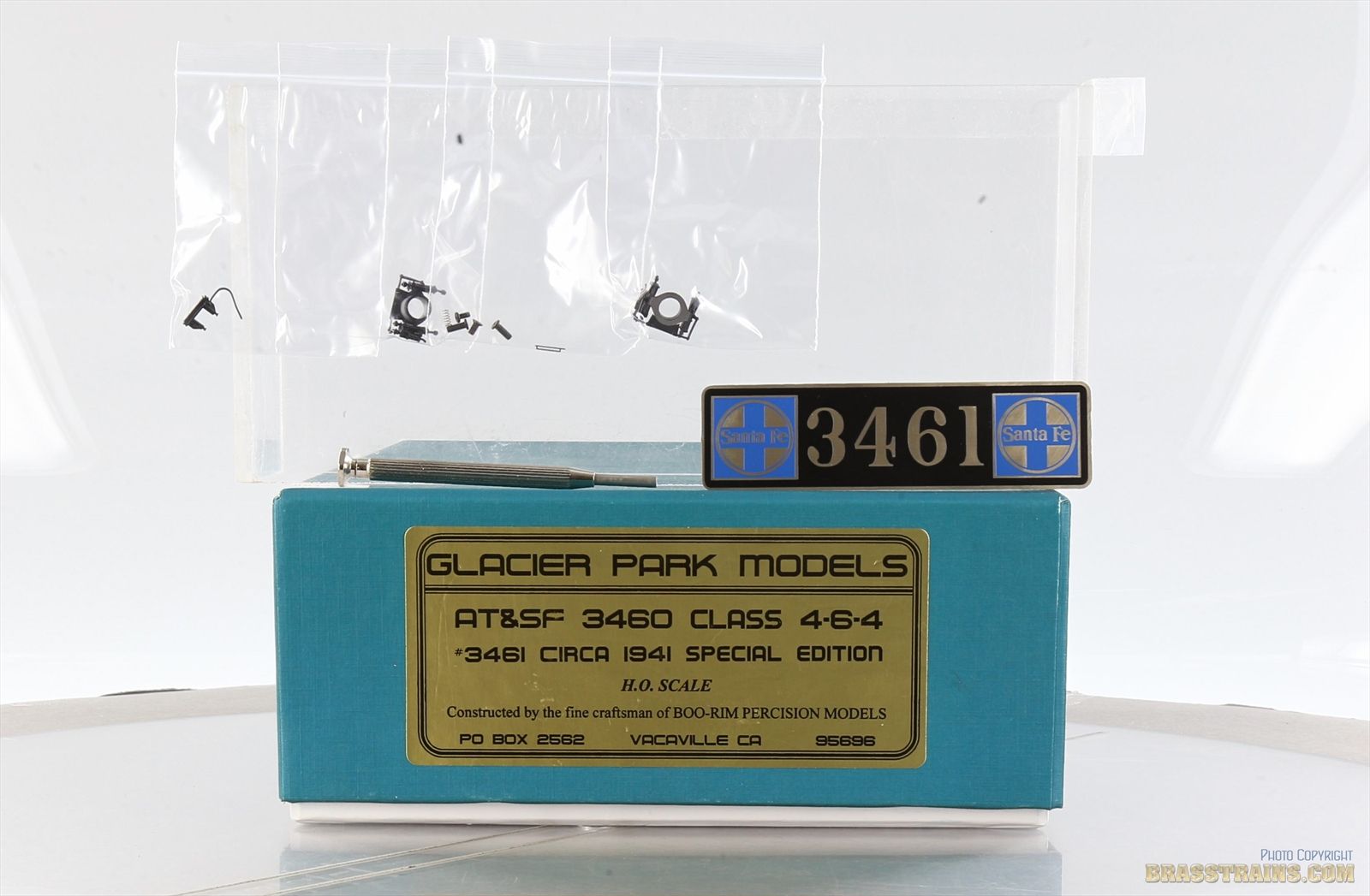 HO Brass Model - GPM AT&SF Santa Fe #3461 4-6-4 1941 Special Edition ...