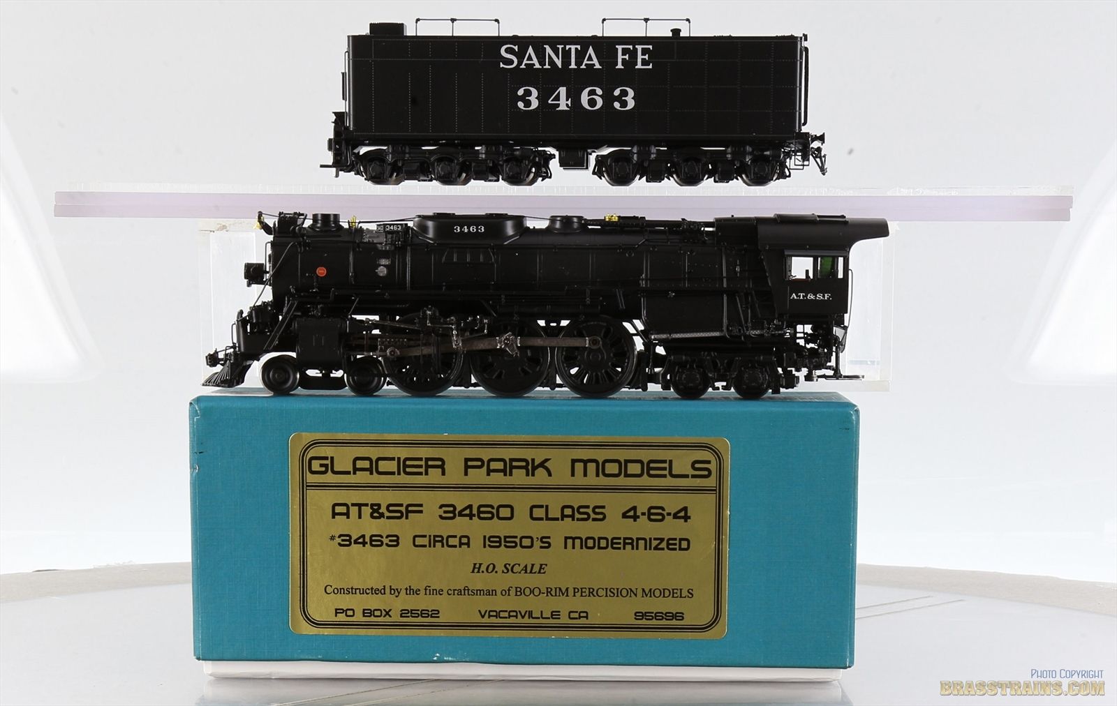 HO Brass Model - GPM AT&SF Santa Fe 4-6-4 3460 Class #3463 Circa 1950's ...
