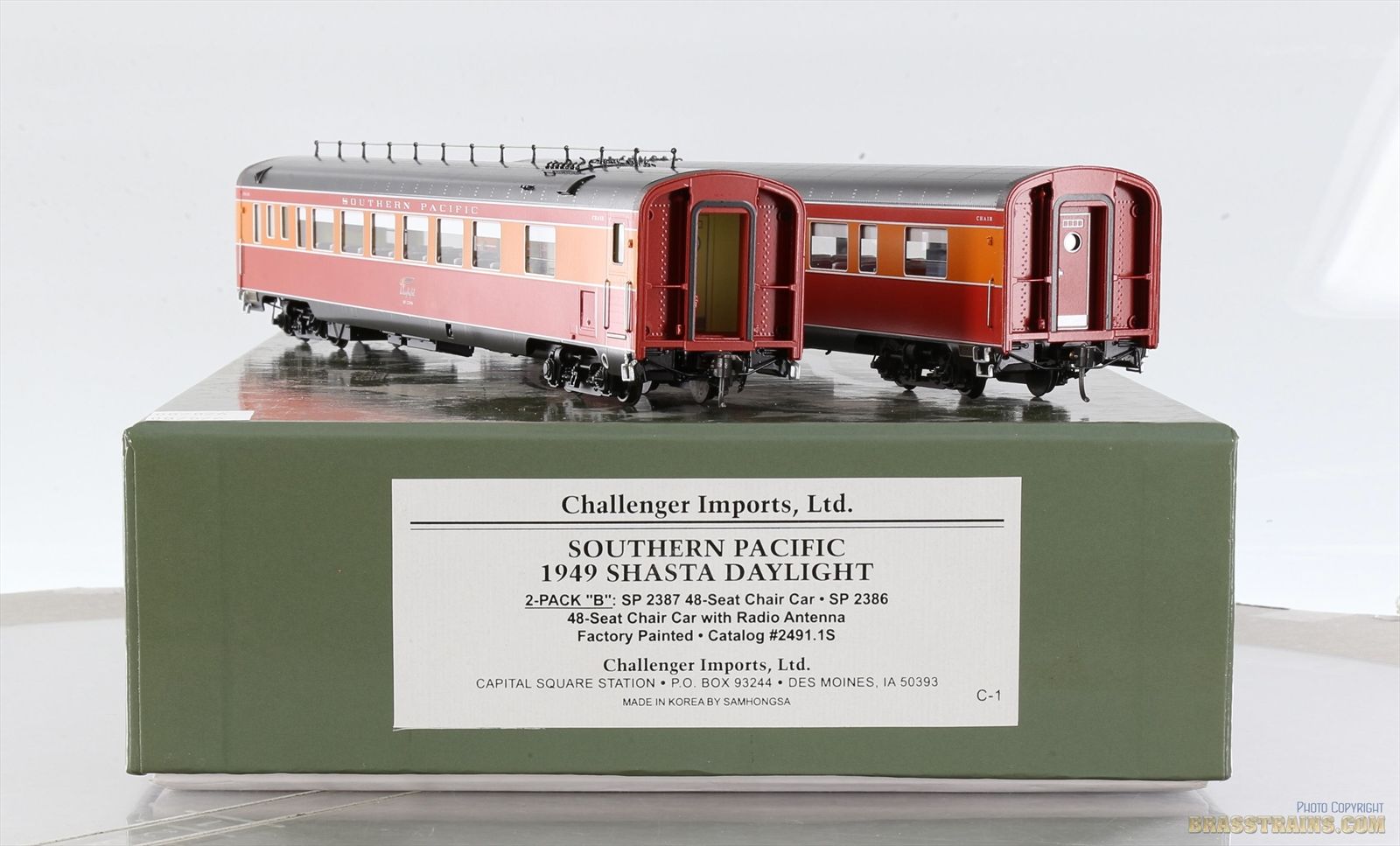 HO Brass Model - CIL 2491.1S SP Southern Pacific 1949 Shasta Daylight 2 ...