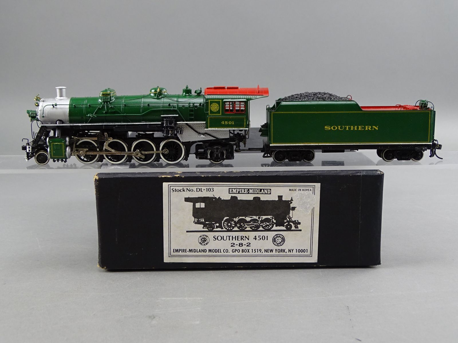 HO Brass Model - Empire-Midland DL-103 SOU Southern 2-8-2 Mikado #4501 ...