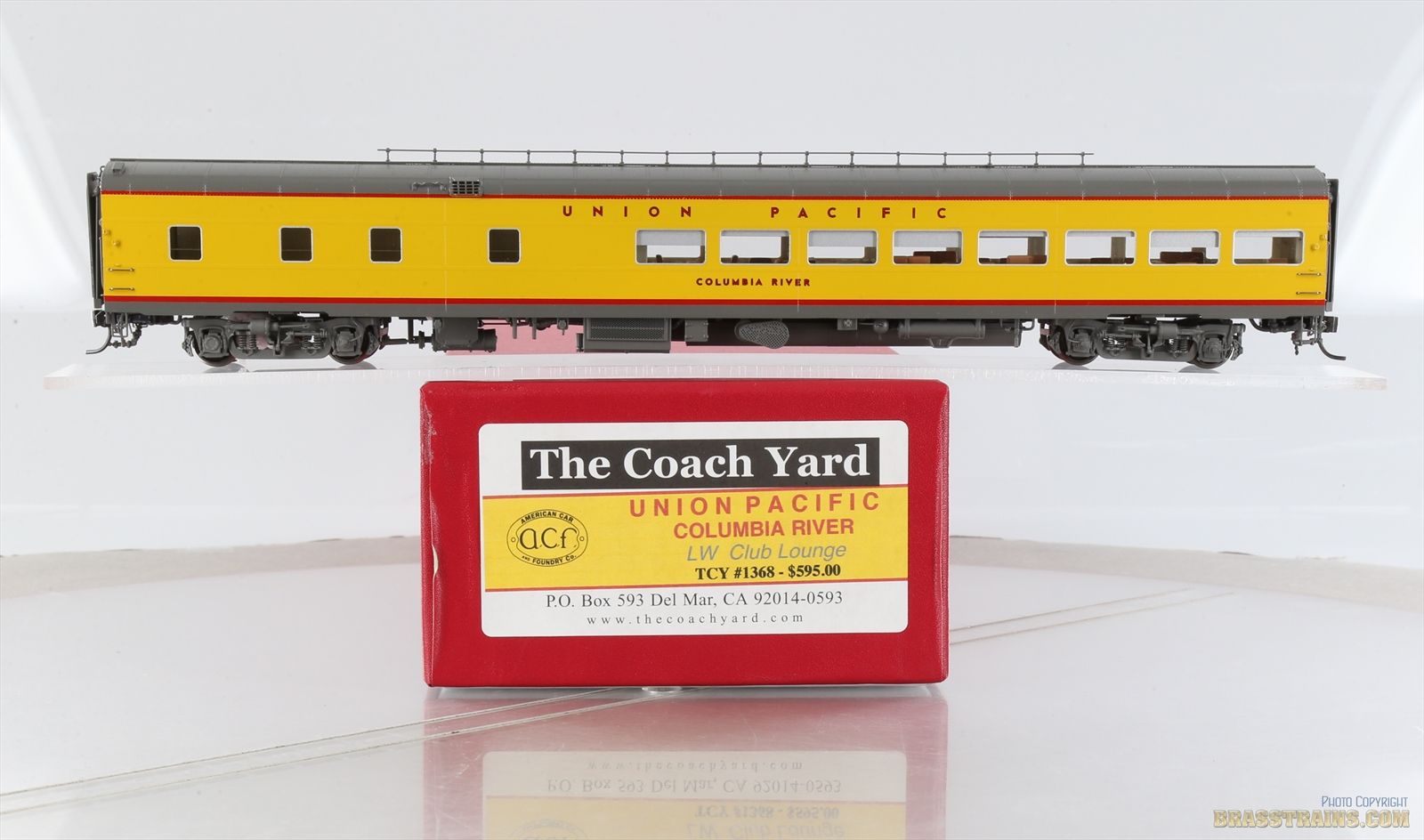 HO Brass Model - TCY 1368 UP Union Pacific LW Lightweight Club Lounge ...