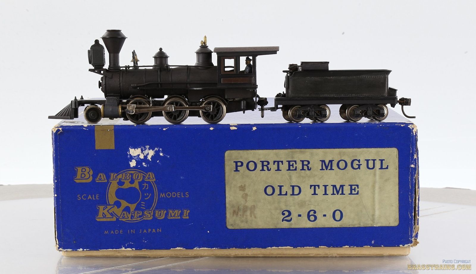 HO Brass Model Train - Balboa Porter Mogul Old Time 2-6-0 - Custom