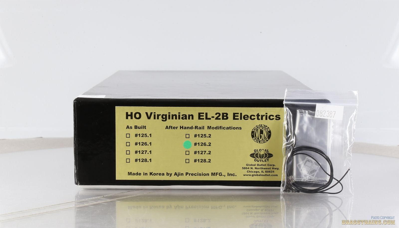 HO Brass Model - Global 126.2 VGN Virginian EL-2B Electric Locomotives ...