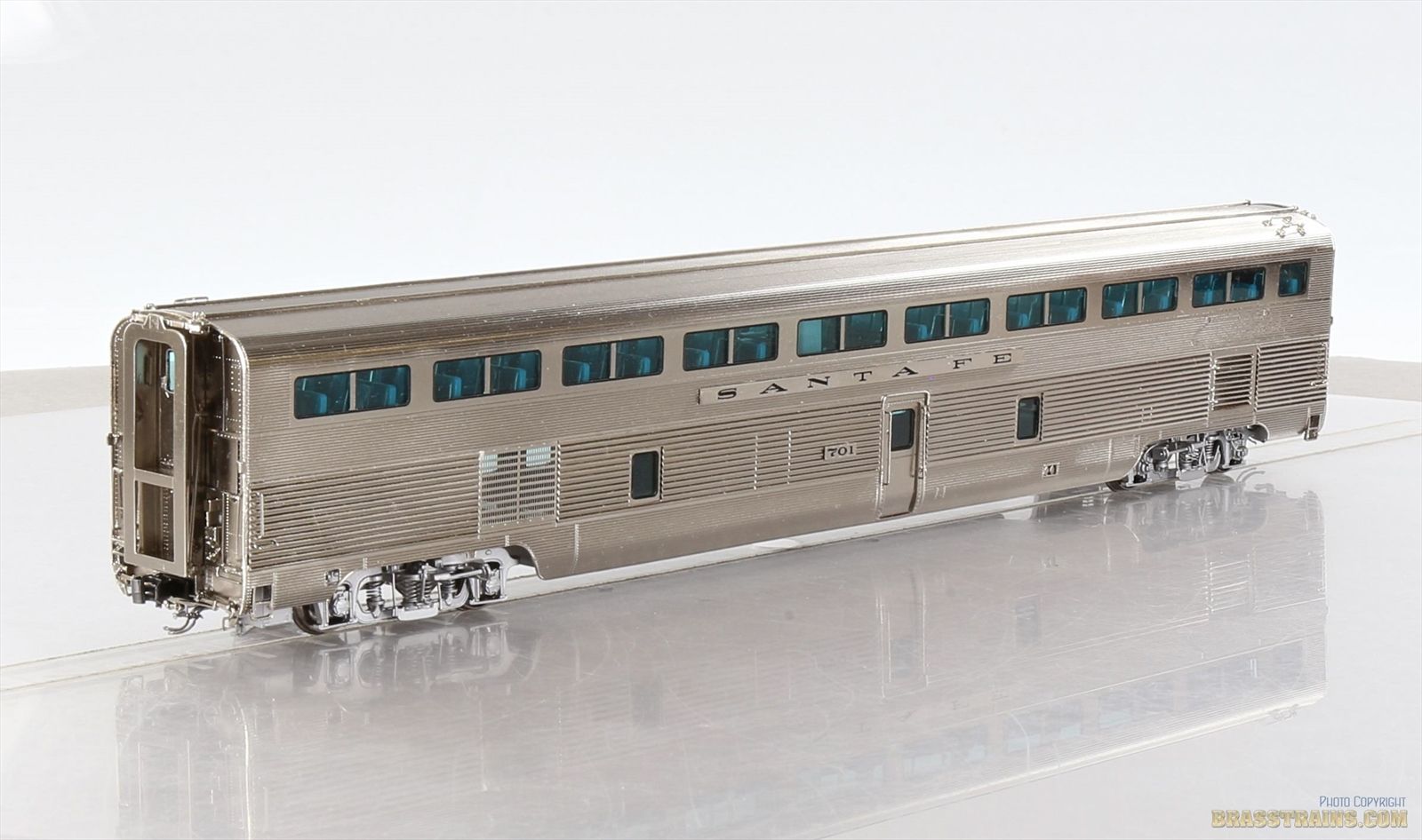 HO Brass Model - OMI 3496.1 AT&SF SF Santa Fe High Level Chair Car #701 ...