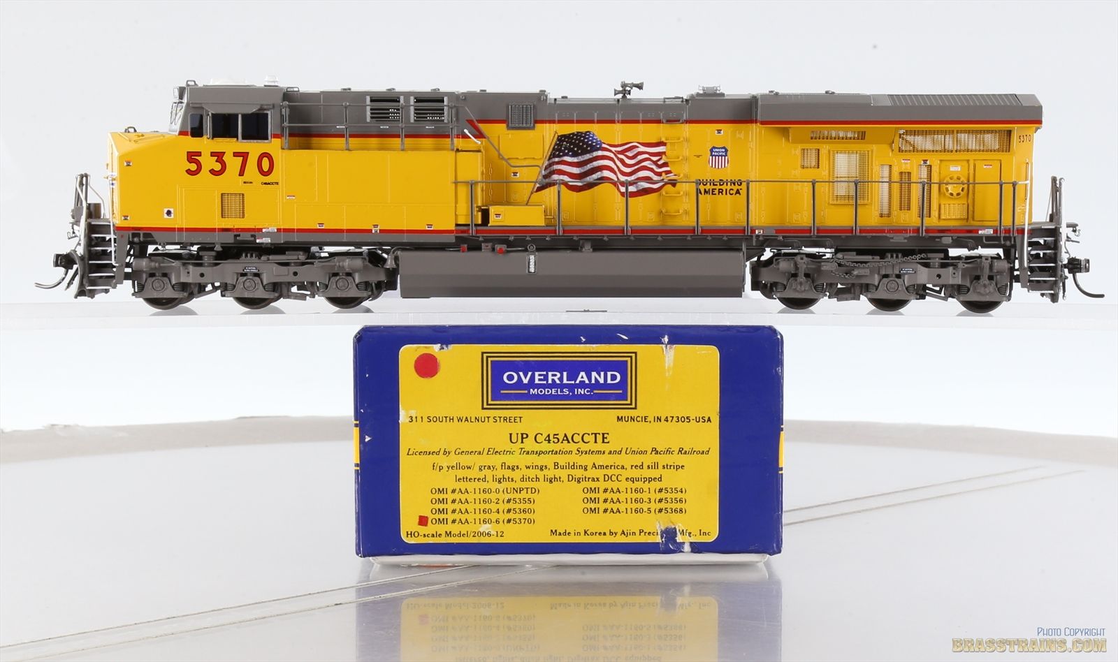 HO Brass Model - OMI UP Union Pacific C45ACCTE Building America #5370 ...