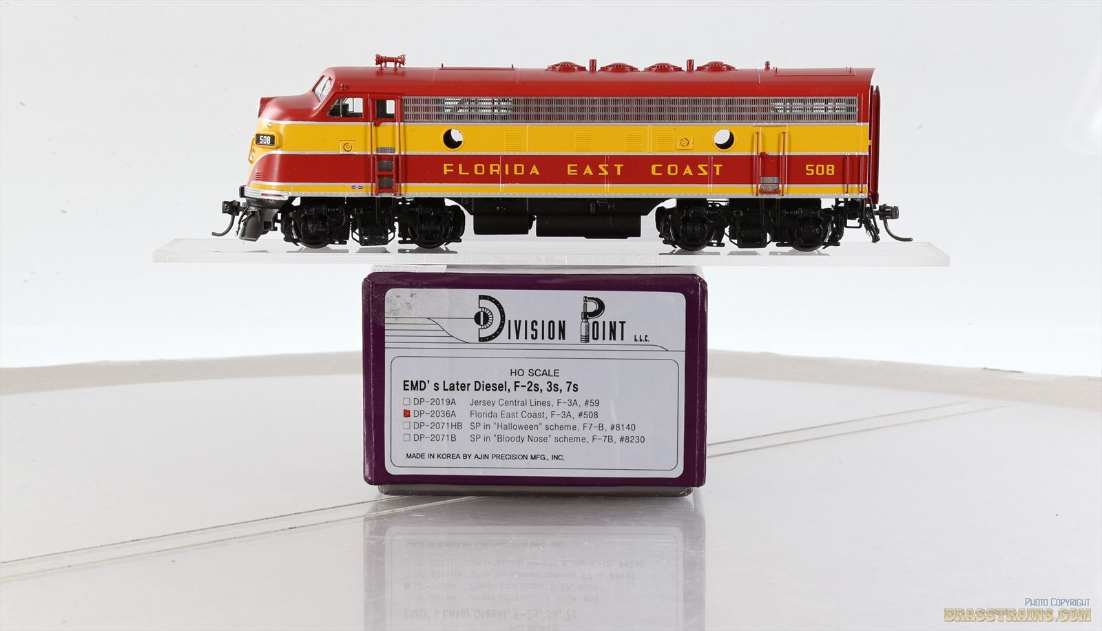 HO Brass Model - DP 2036A FEC Florida East Coast F3 F3A #508 - F/P - Ajin