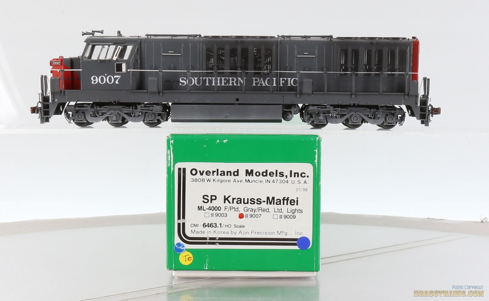HO Brass Model - OMI 6463.1 SP Southern Pacific Krauss - Maffei #9007 - F/P -Pro Weathered ...