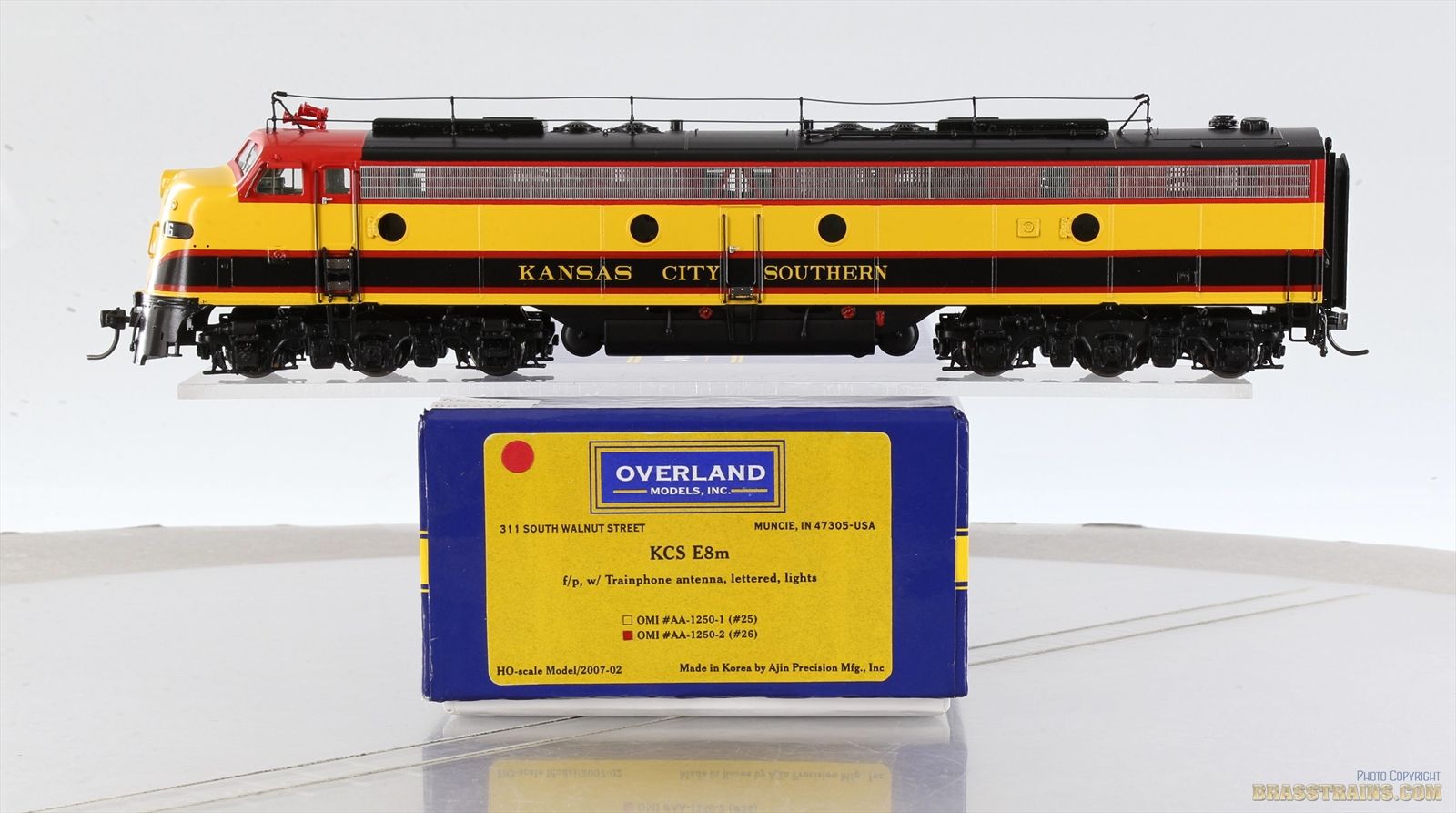 HO Brass Model - OMI 1250-2 KCS Kansas City Southern E8M A Trainphone Antenna #26 - F/P - Blue Box