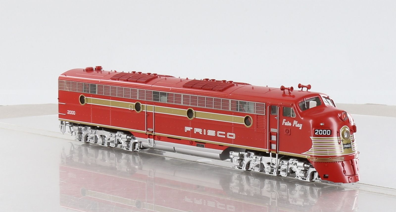 HO Brass Model - OMI AA-1157-1 SLSF Frisco E7AM #2000 Fair Play Racehorse Race Horse - F/P ...