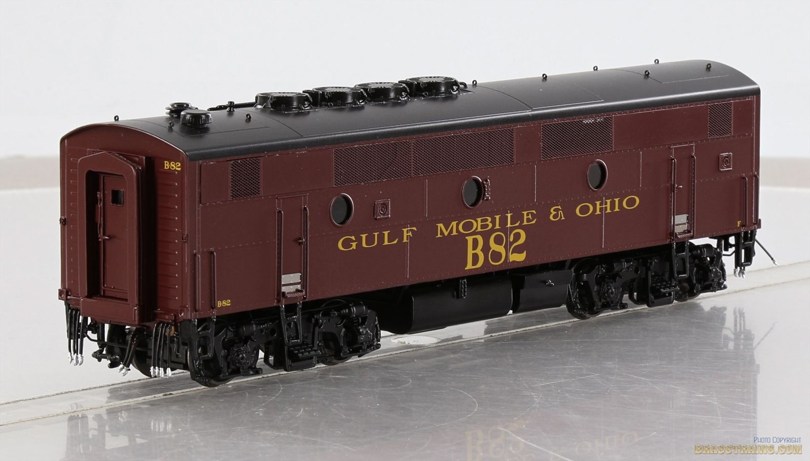 HO Brass Model - DP GM&O GULF MOBILE OHIO F3 F3A F3B A-B-B Set Late Passenger Scheme #882A - F/P ...