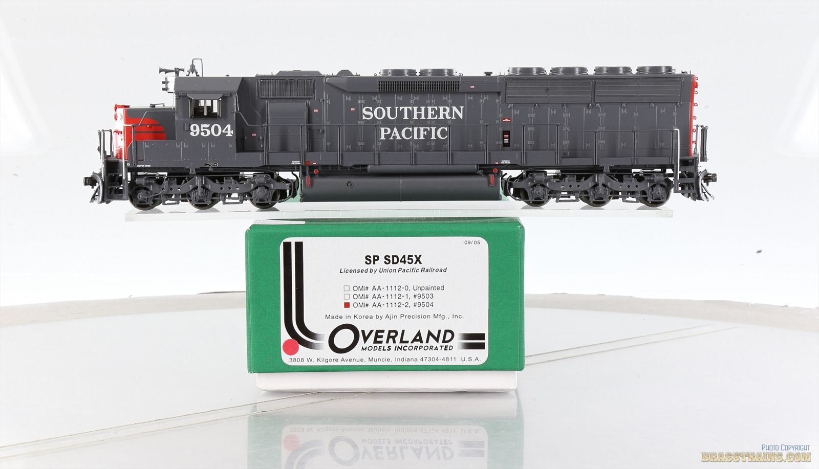 HO Brass Model - OMI AA-1112-2 SP Southern Pacific SD45X #9504 - F/P ...