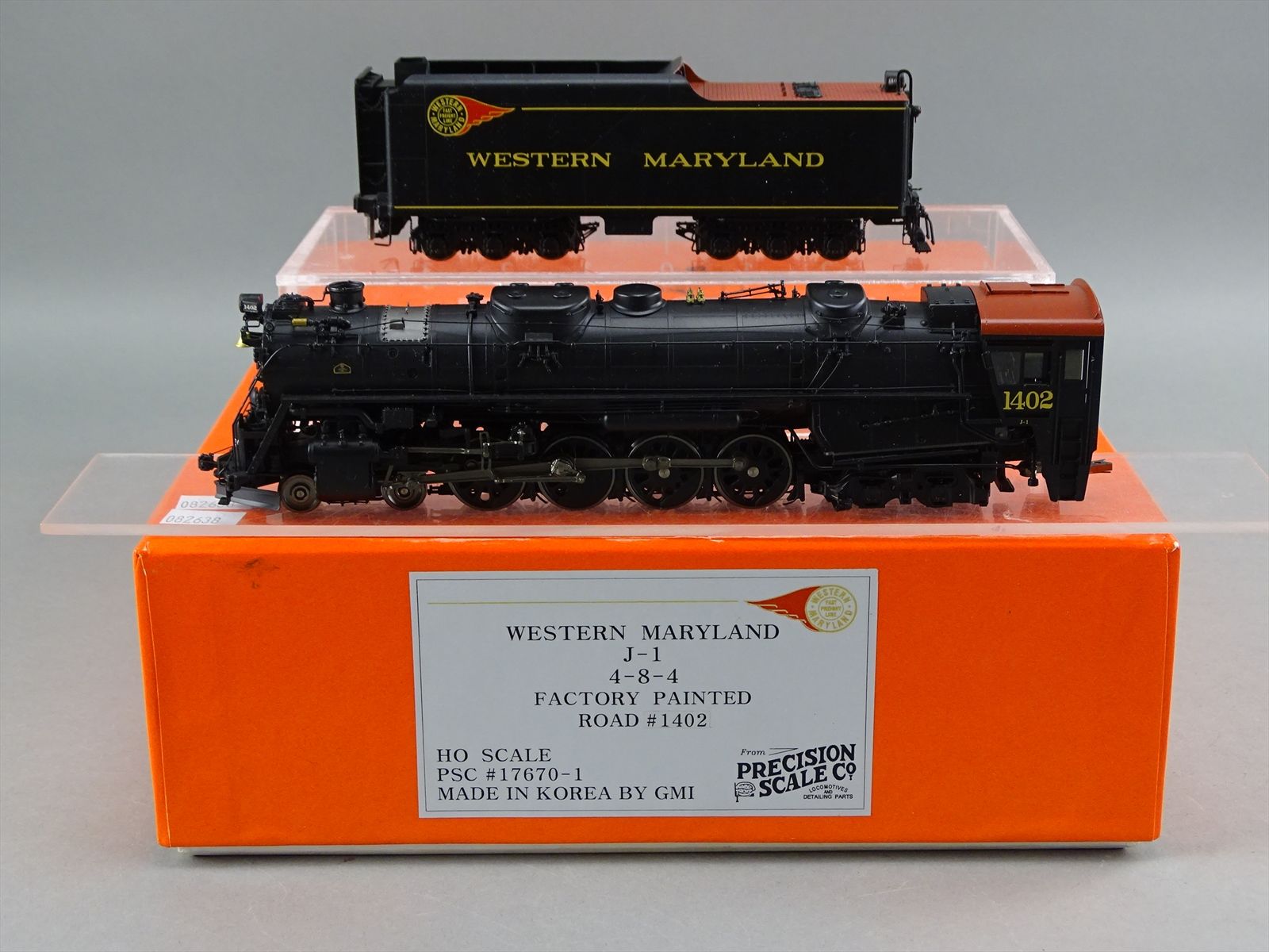 HO Brass Model - PSC 17670-1 WM Western Maryland J-1 4-8-4 #1402- F/P