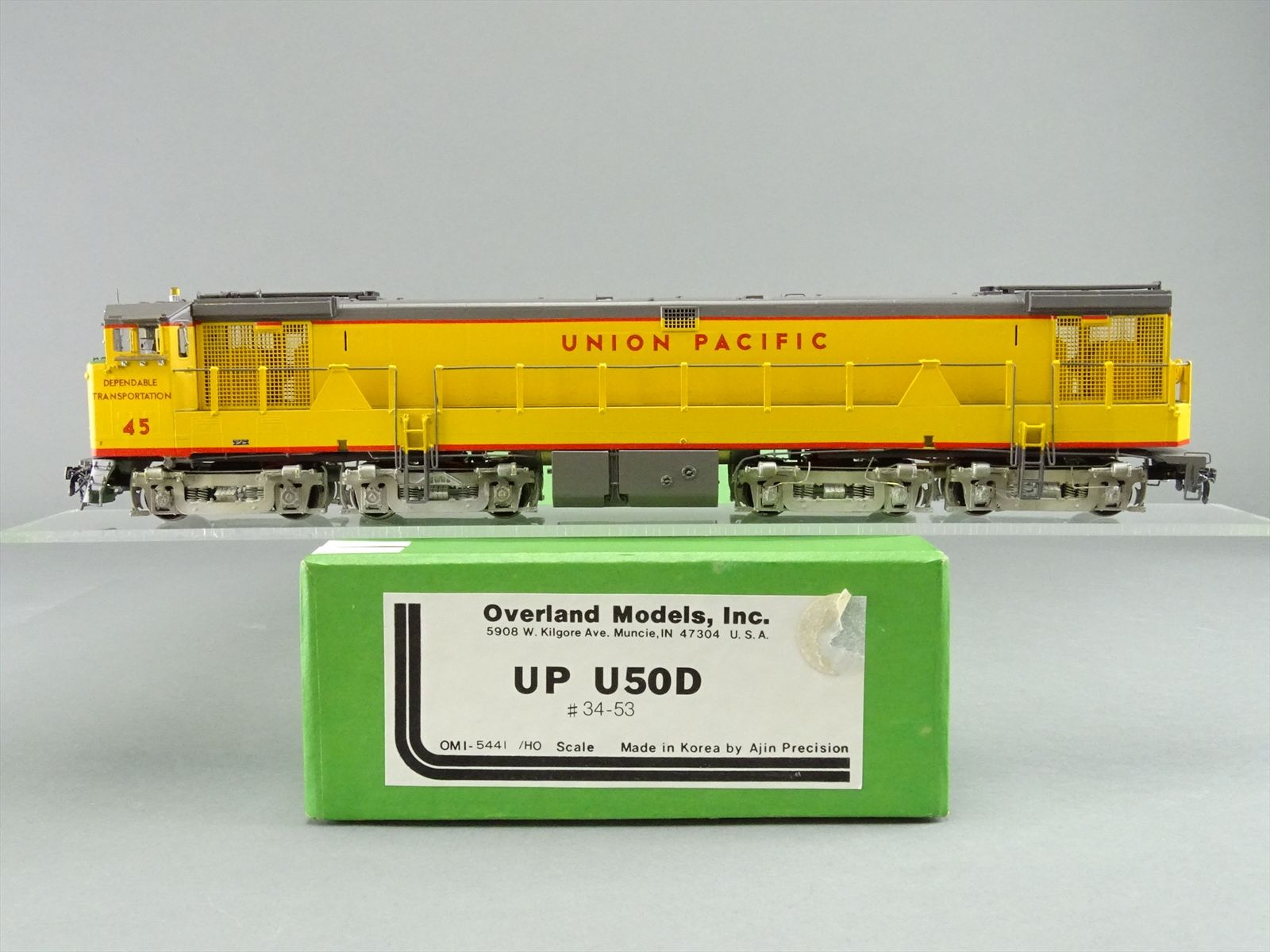 HO Brass Model - OMI 5441 UP Union Pacific U50D #45 - Pro Paint - 1992 Run