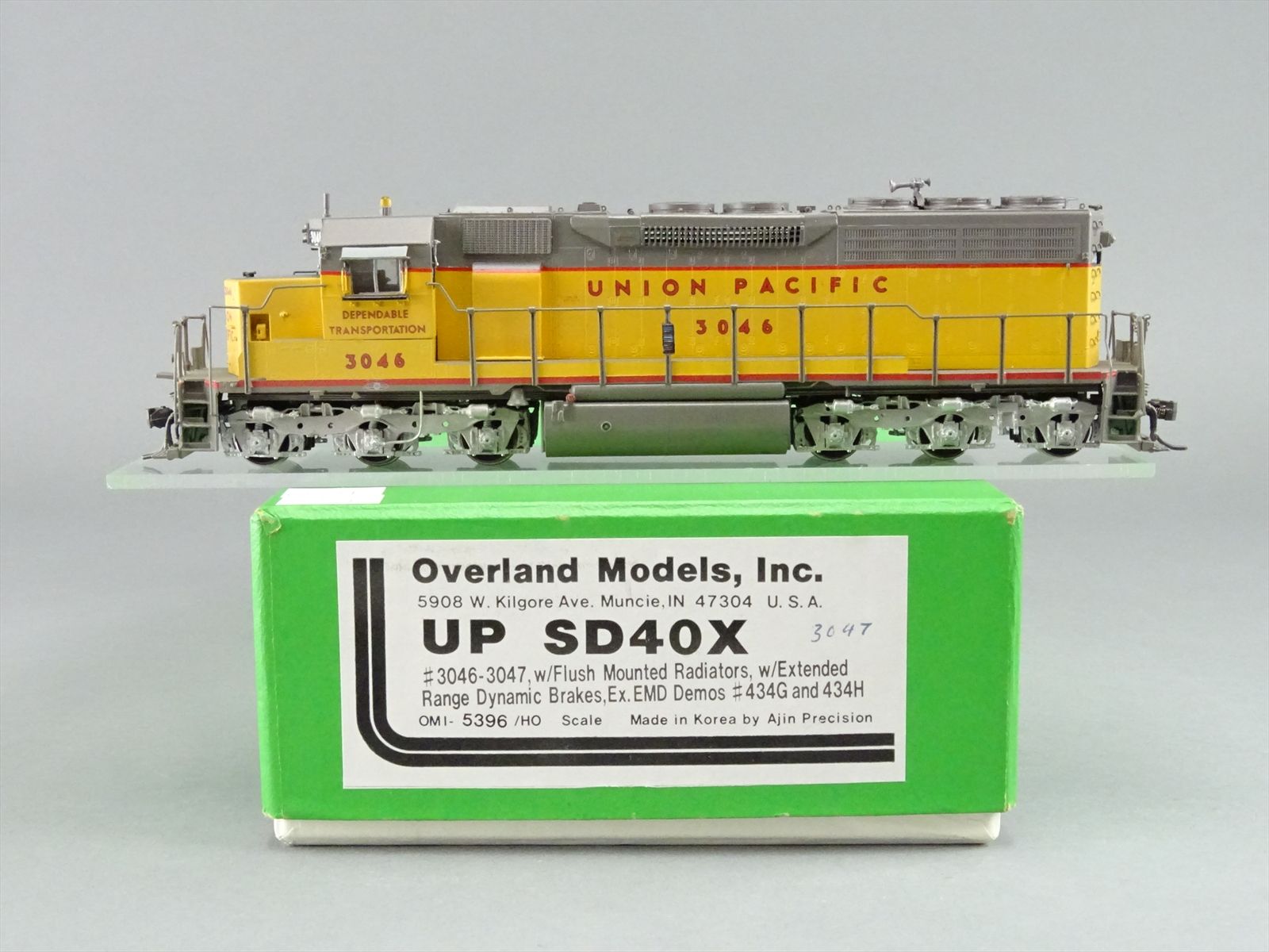 HO Brass Model - OMI 5396 UP Union Pacific SD40X #3046 - Custom - 1999 Run