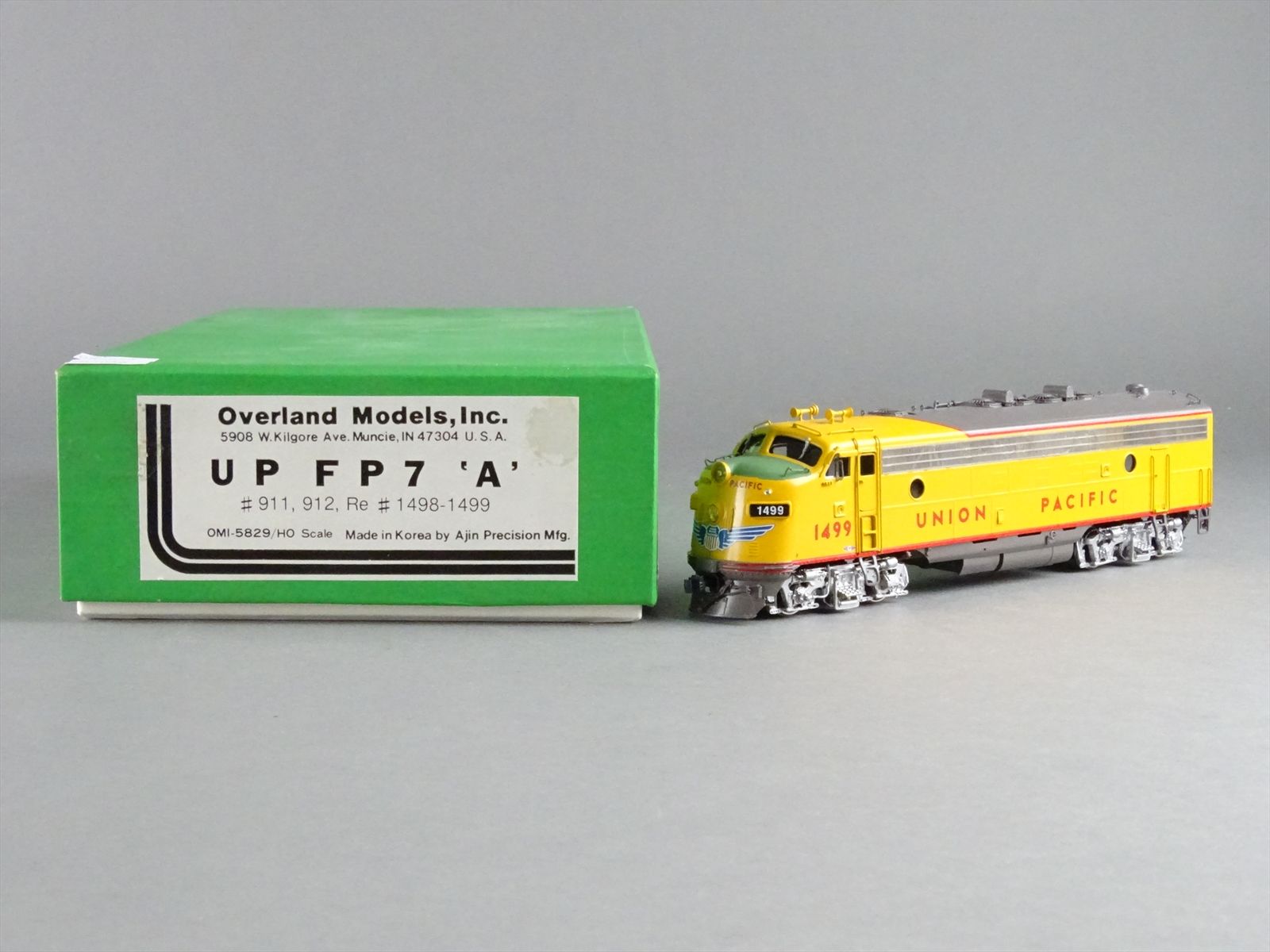HO Brass Model - OMI 5829 UP Union Pacific FP7 FP7A #1499 - Pro Paint ...