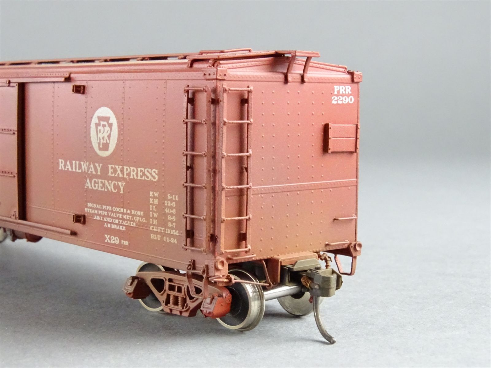 HO Brass Model - OMI 3019 PRR Pennsylvania X-29 Boxcar #2290 - Custom ...