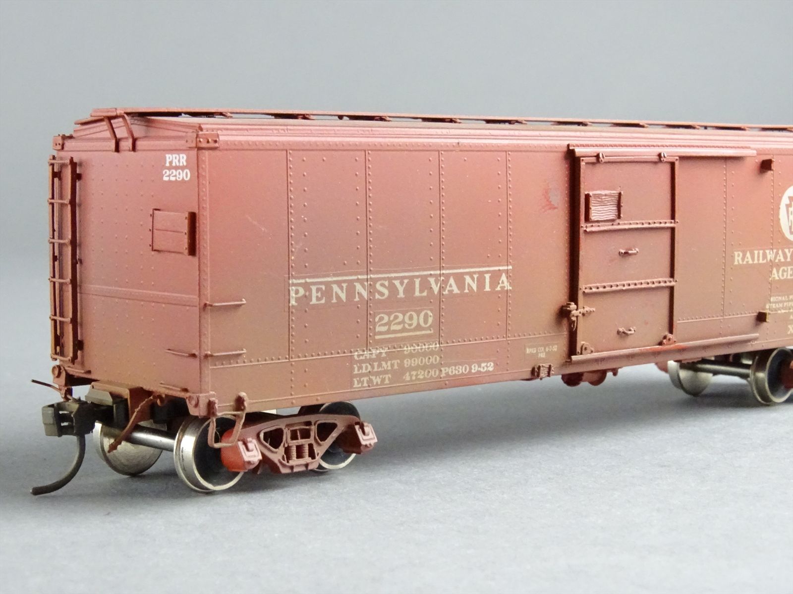 HO Brass Model - OMI 3019 PRR Pennsylvania X-29 Boxcar #2290 - Custom ...