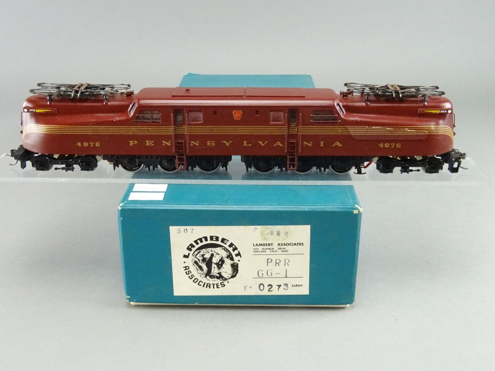 HO Brass Model - Lambert PRR Pennsylvania GG1 Eelectric #4876 Tuscan Red - 1973 Run - Custom
