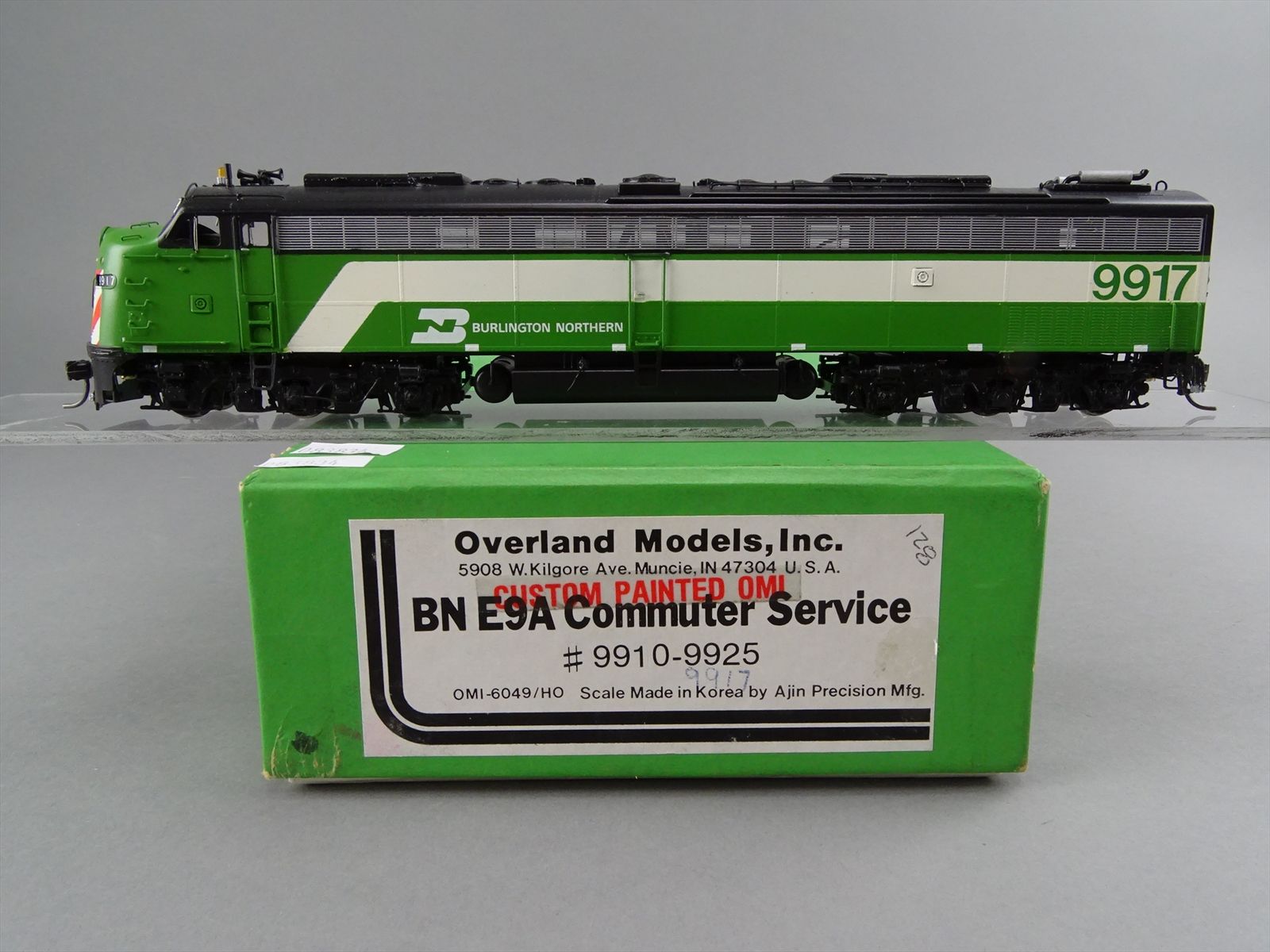 HO Brass Model - OMI 6049.1 BN Burlington Northern E9 E9A Commuter Service #9917 - F/P - 1993 Run