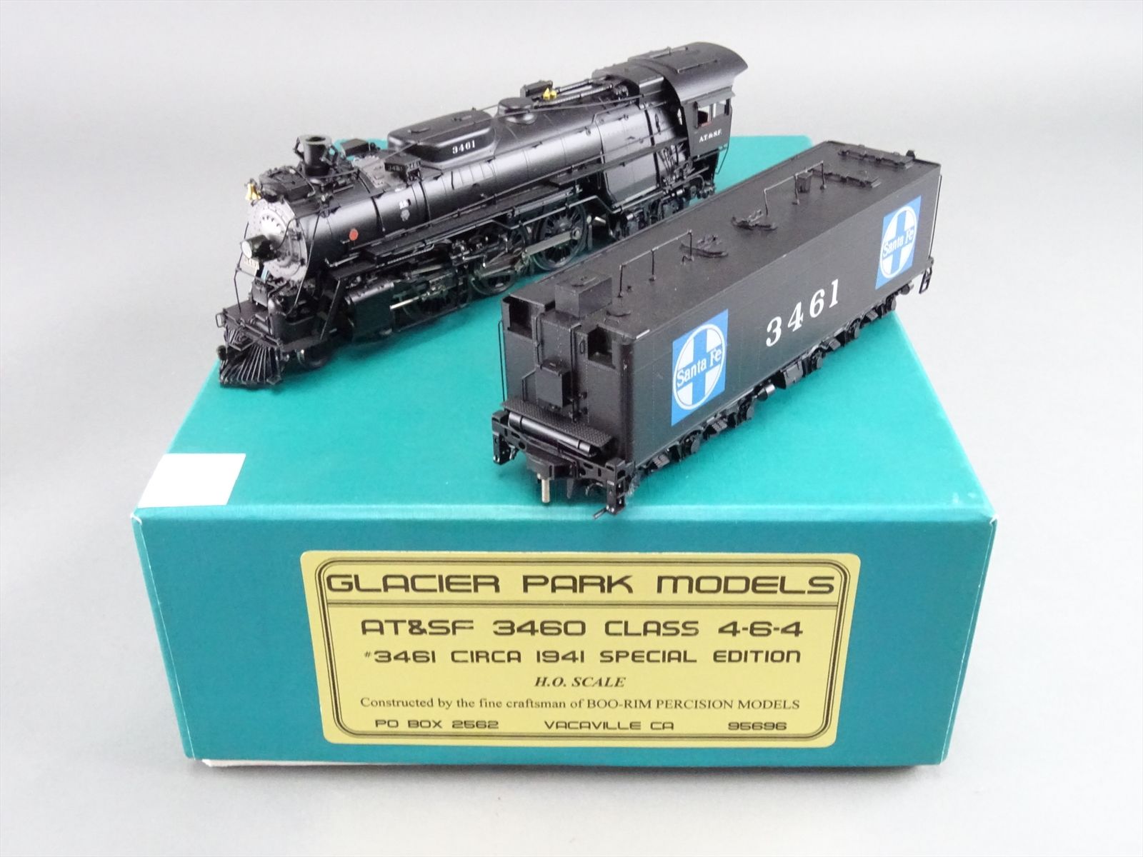 HO Brass Model - GPM AT&SF Santa Fe #3461 4-6-4 1941 Special Edition - F/P