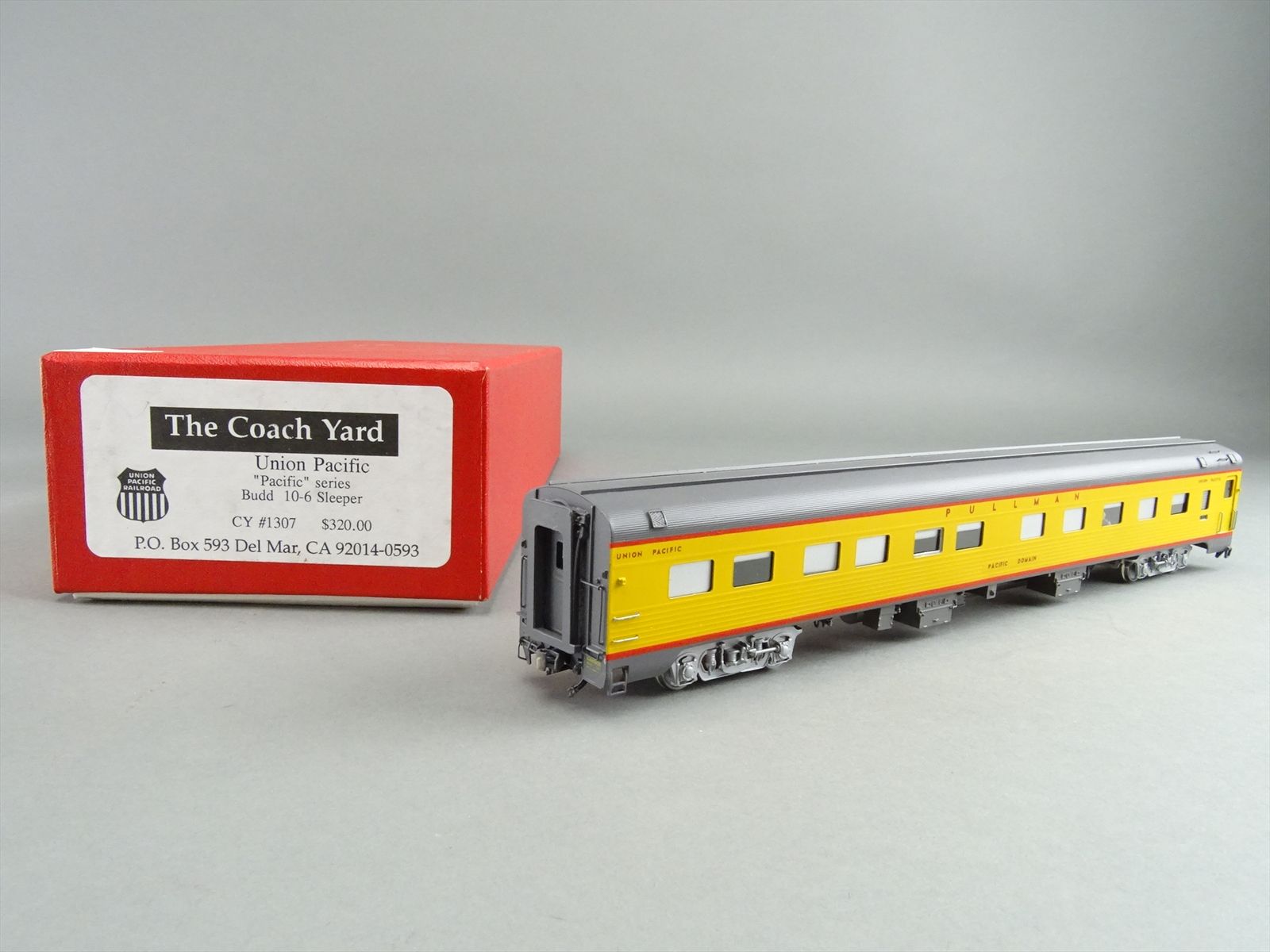 HO Brass Model - TCY 1307 UP Union Pacific Budd 10-6 Sleeper Pacific ...