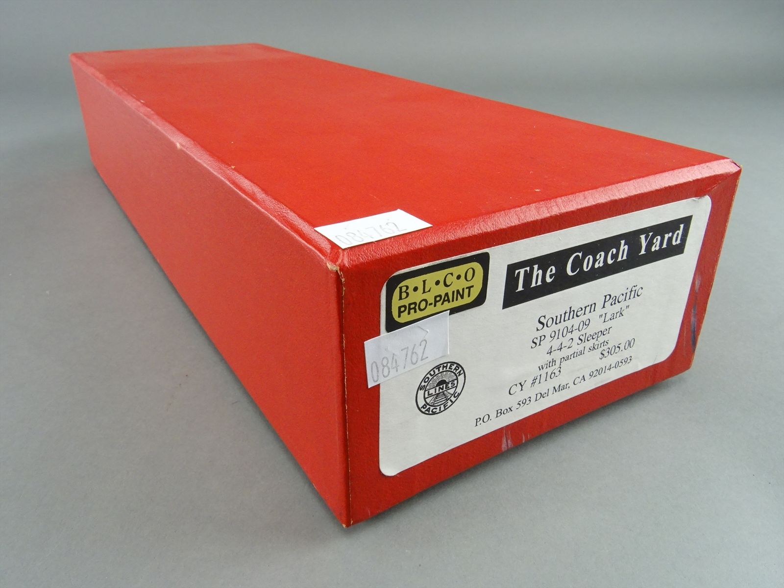 HO Brass Model - TCY 1163 SP Southern Pacific 4-4-2 Sleeper Lark #9104 ...