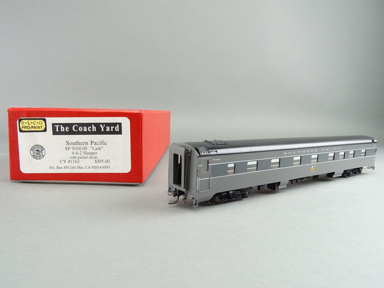 HO Brass Model - TCY 1163 SP Southern Pacific 4-4-2 Sleeper Lark #9105 ...