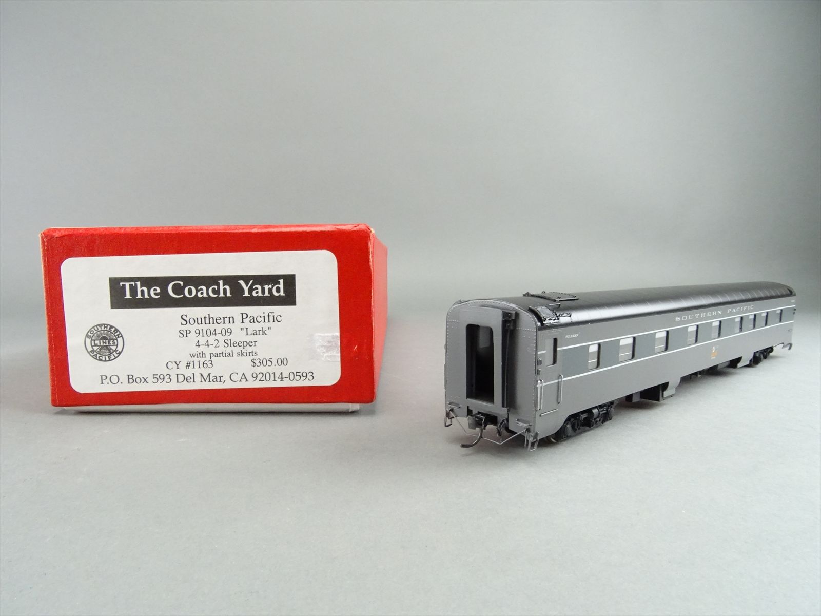 HO Brass Model - TCY 1163 SP Southern Pacific 4-4-2 Sleeper Lark #9109 ...