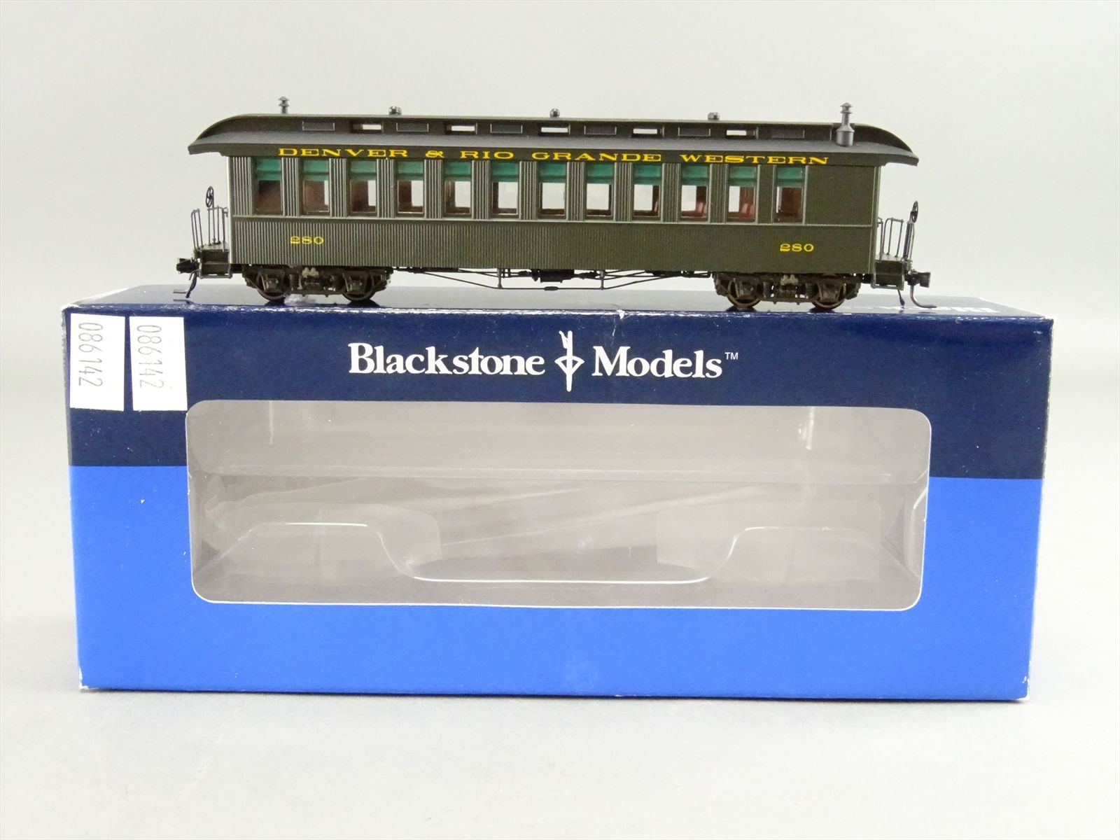 HOn3 Scale Model Passenger Car - Blackstone PN B350100 D&RGW #280 Open ...