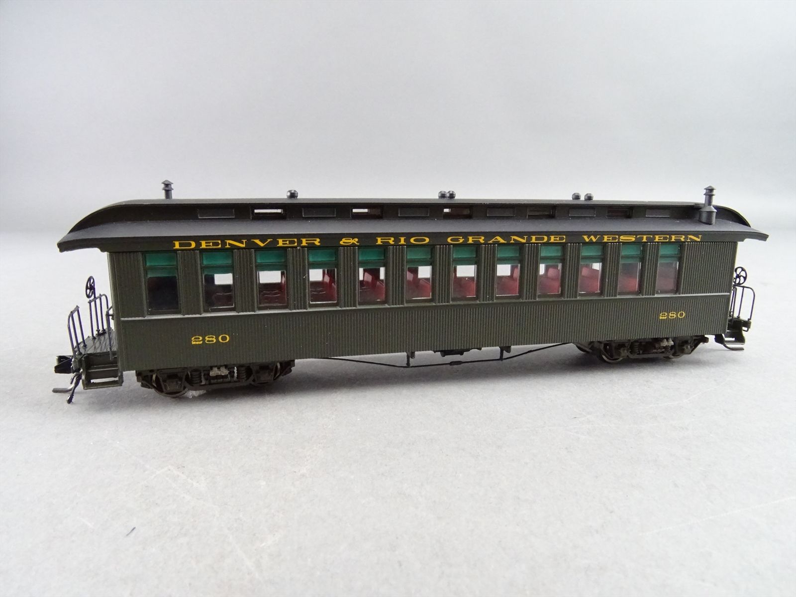 HOn3 Scale Model Passenger Car - Blackstone PN B350100 D&RGW #280 Open ...