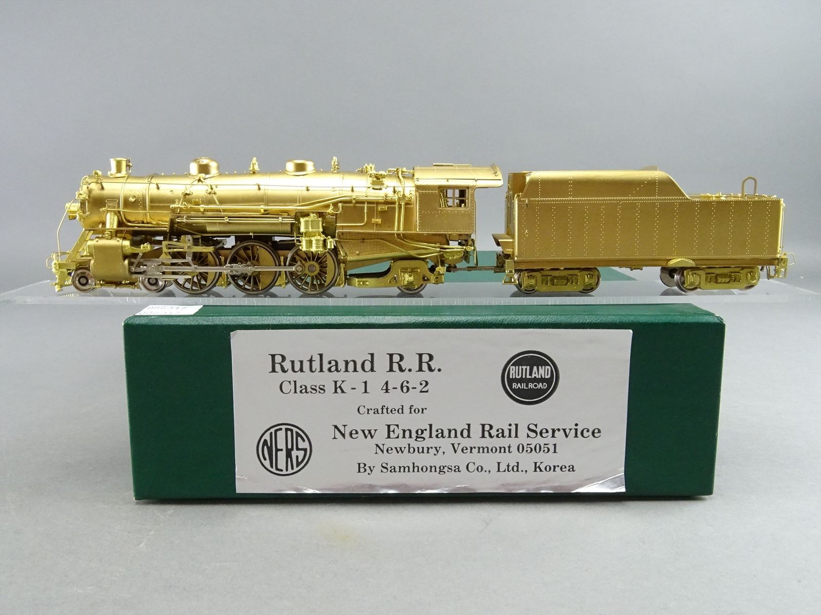 HO Brass Model – NERS New England Rutland Class K-1 4-6-2 – Unpainted