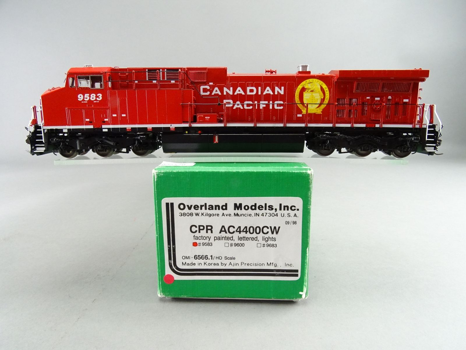 HO Brass Model - OMI 6566.1 CP CPR Canadian Pacific AC4400CW #9583 - 1998 Run - F/P