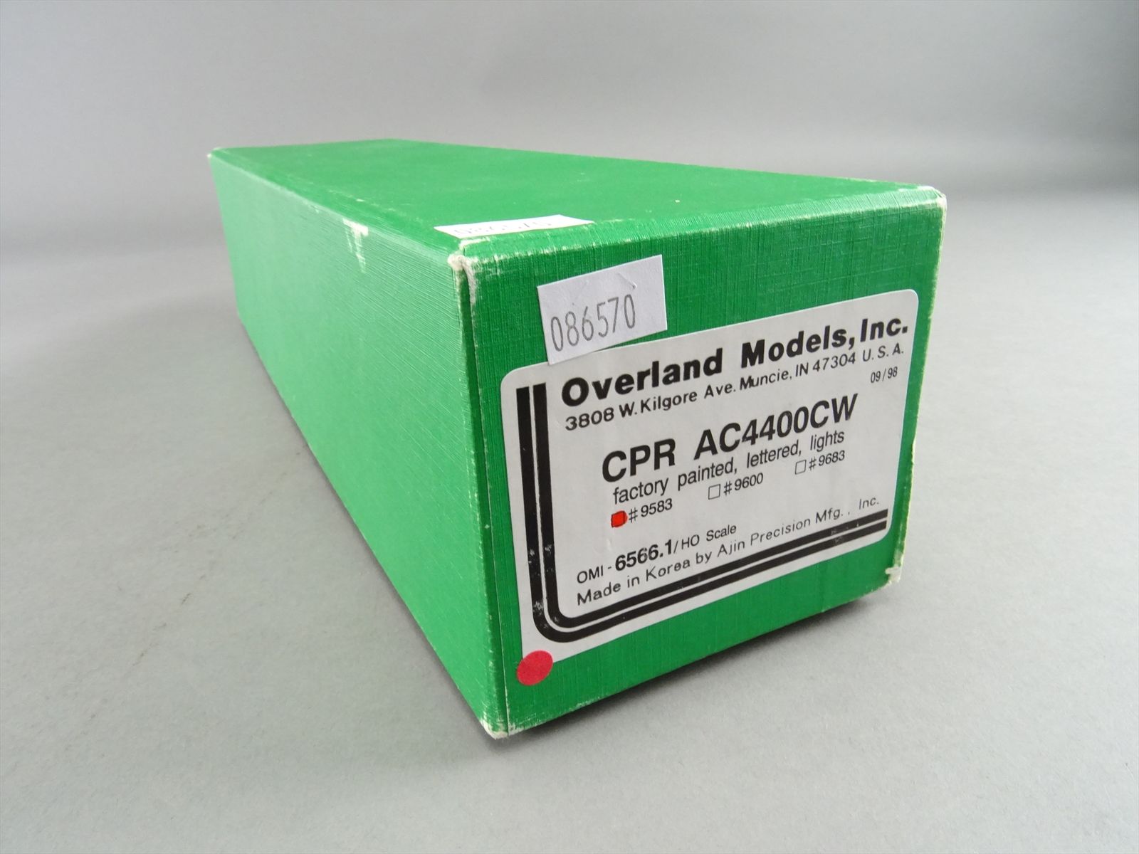 HO Brass Model - OMI 6566.1 CP CPR Canadian Pacific AC4400CW #9583 - 1998 Run - F/P