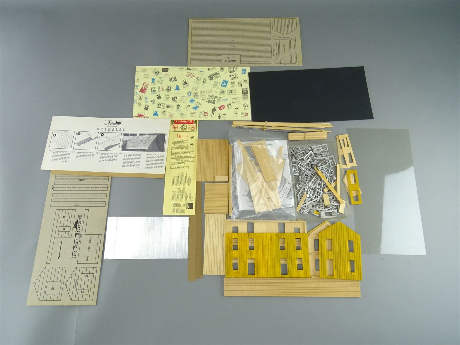 HO Scale Craftsman Kit - FSM Fine Scale Miniatures Craftsman Kit #110 ...