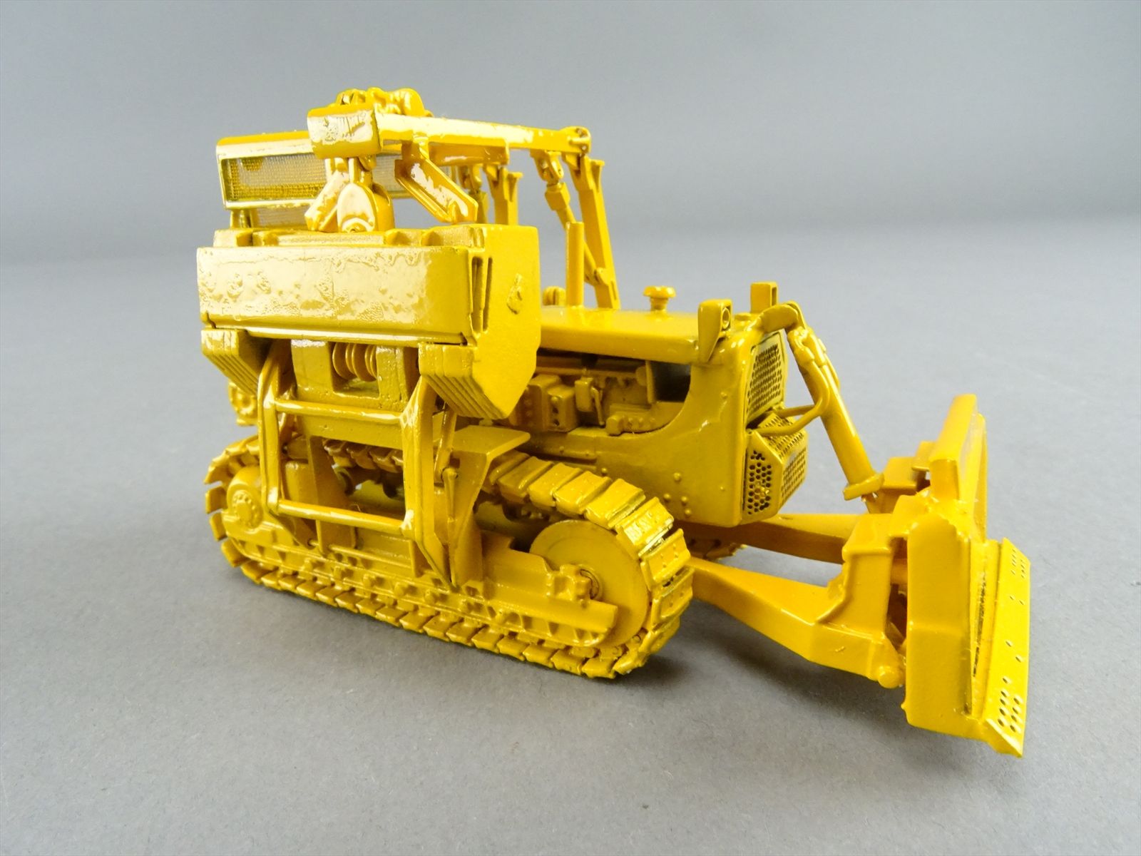 HO Brass Model - OMI 3377.1 Bulldozer w/ Side Boom - F/P Yellow - 2001 Run