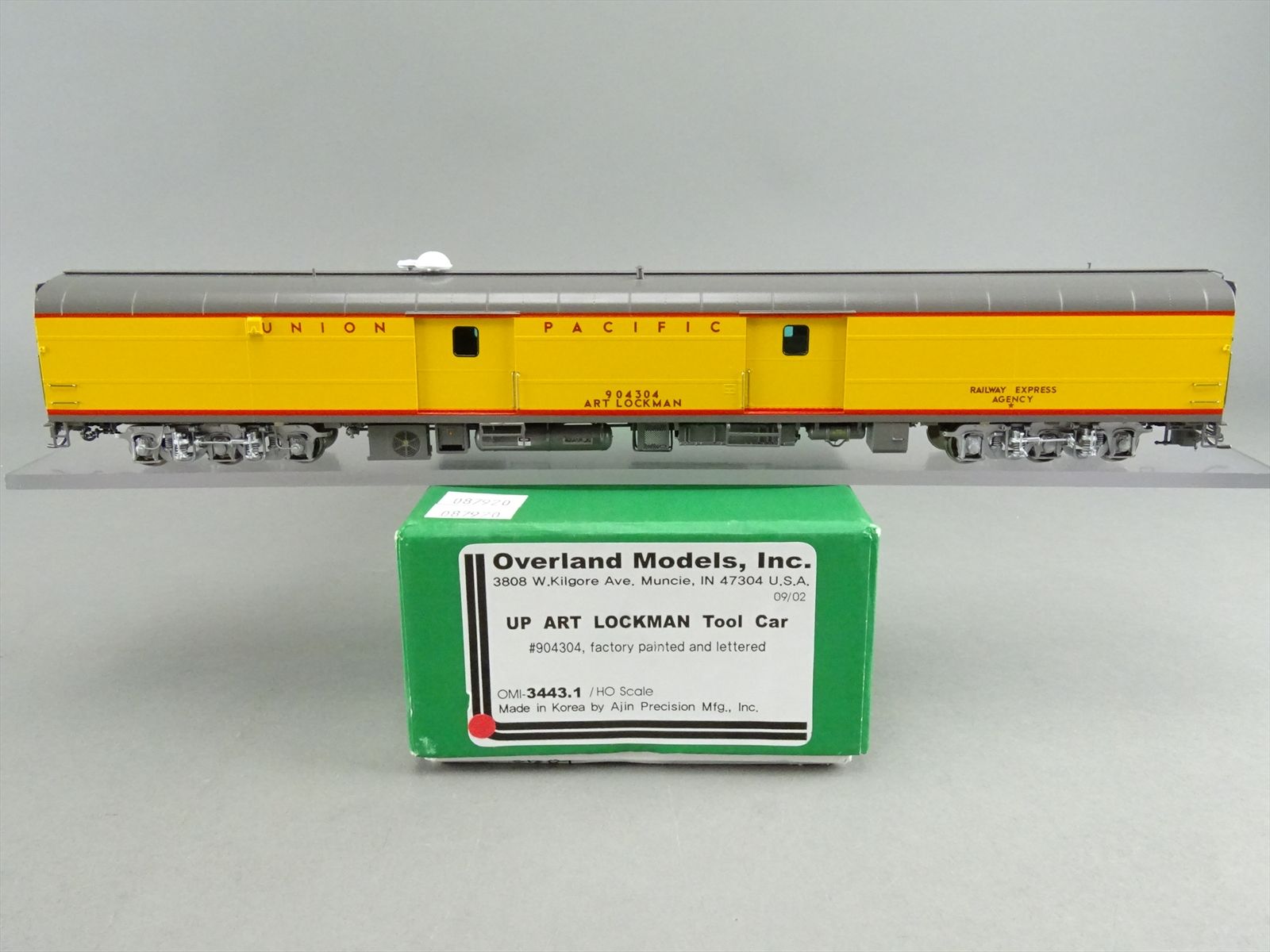 HO Brass Model - OMI #3443.1 UP Union Pacific Art Lockman Tool Car ...
