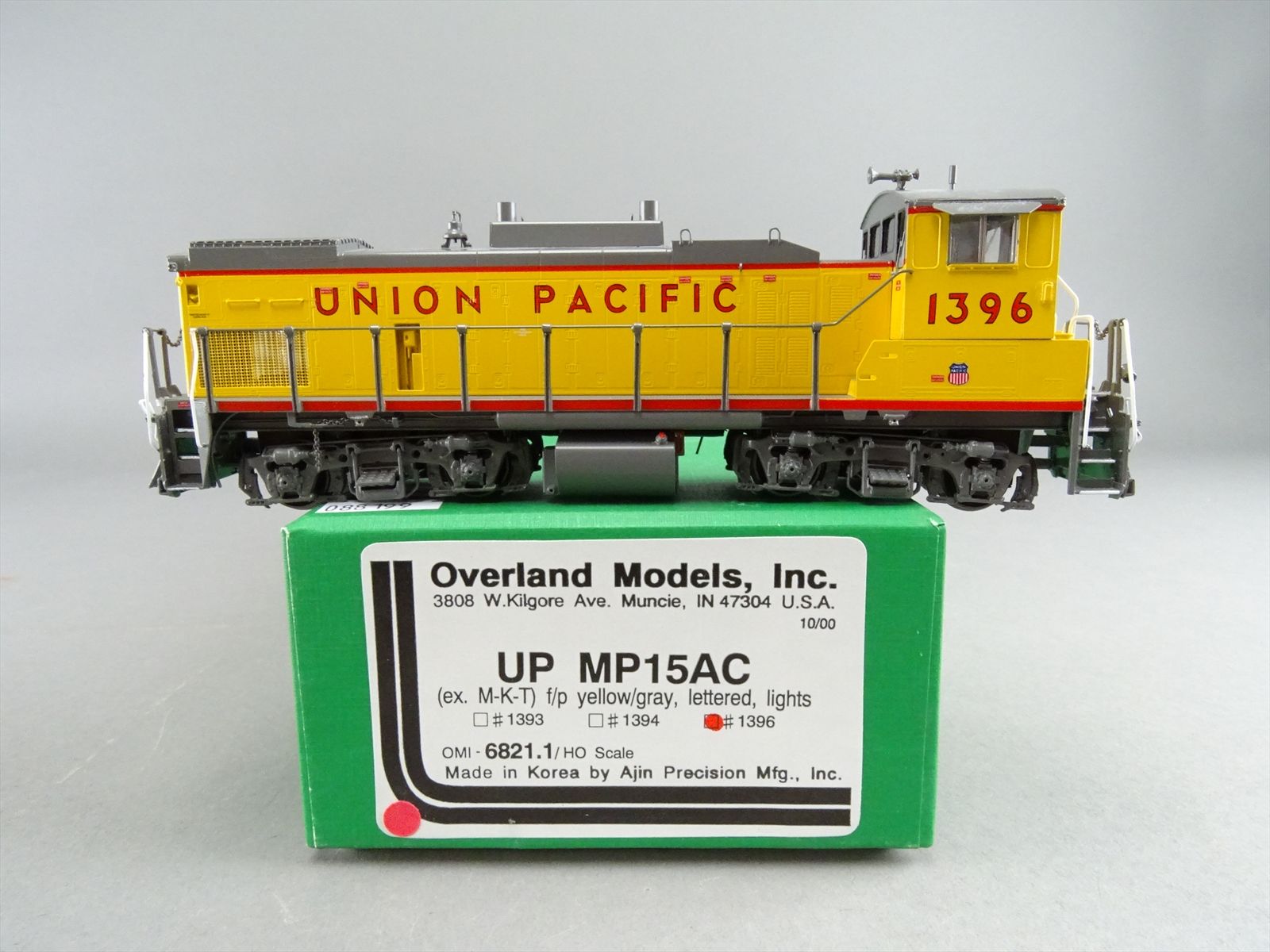 HO Brass Model - OMI 6821.1 UP Union Pacific MP15AC Diesel #1396 - ex ...