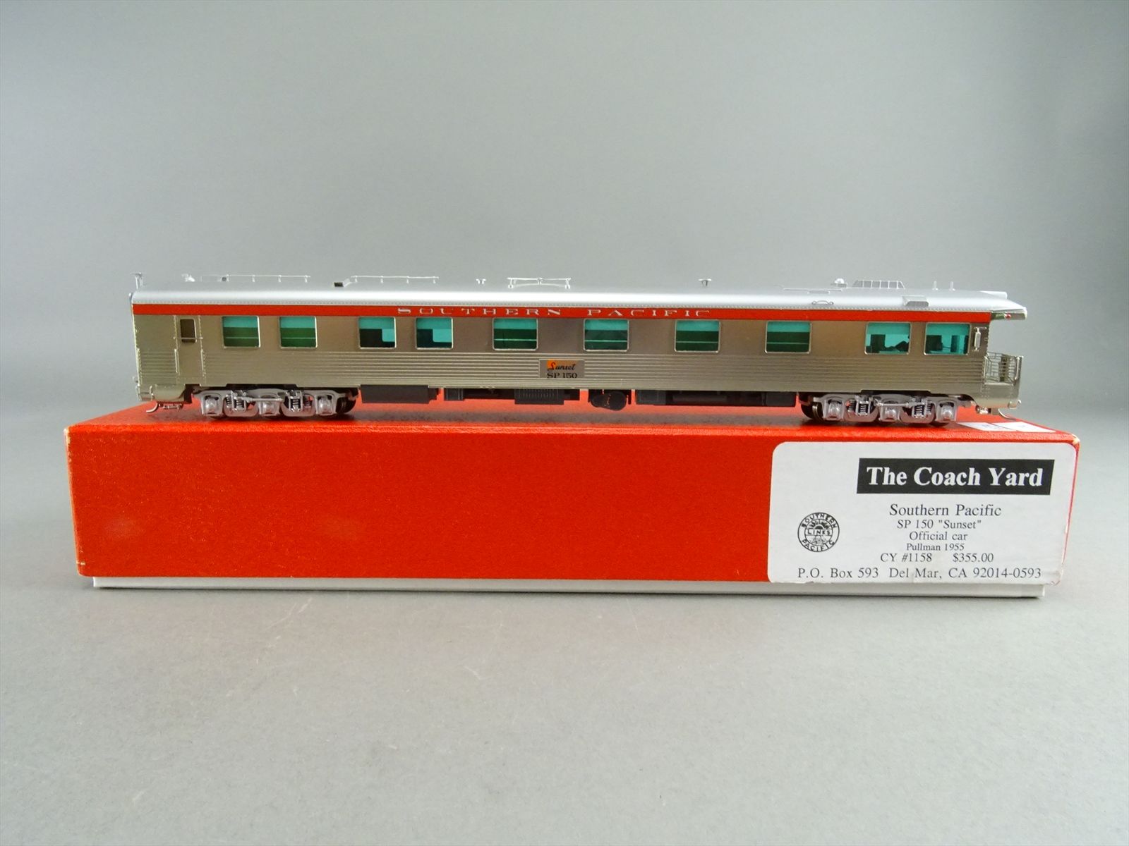 HO Brass Model - TCY 1158 SP Southern Pacific Sunset Limited Official ...