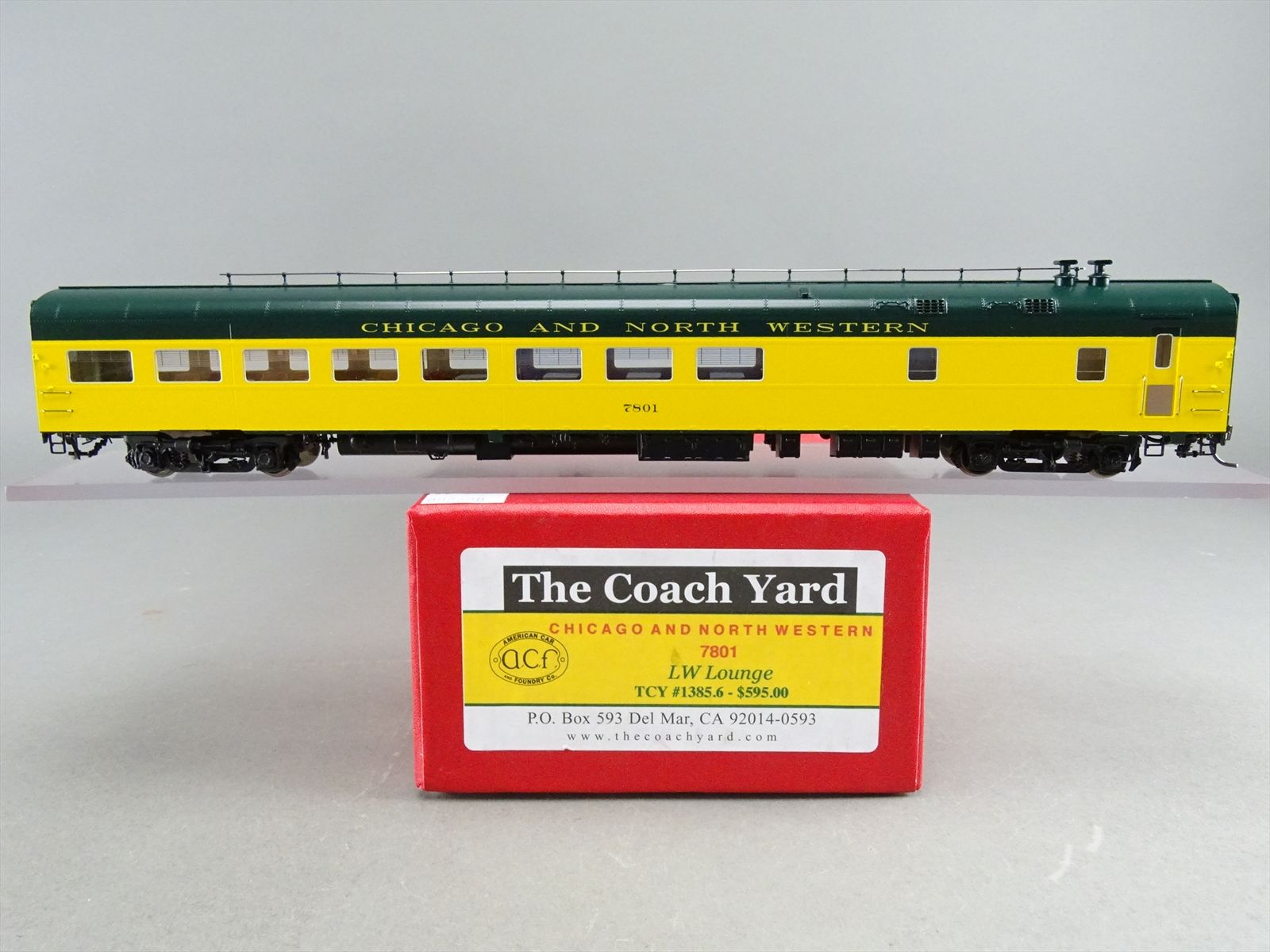 HO Brass Model - TCY 1385.6 C&NW Chicago & Northwestern LW ACF Lounge ...