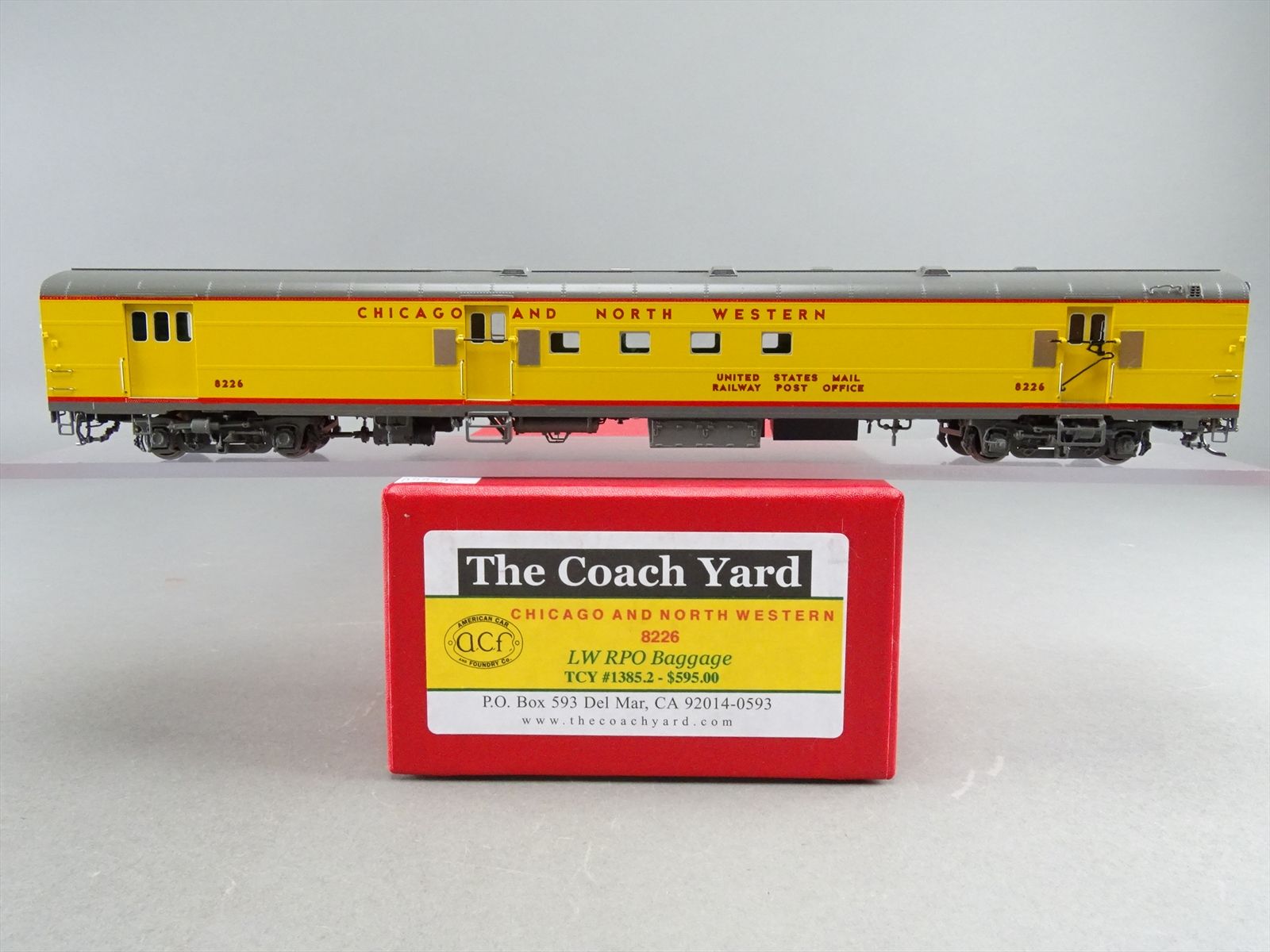 HO Brass Model - TCY 1385.2 C&NW Chicago & Northwestern RPO Baggage ...