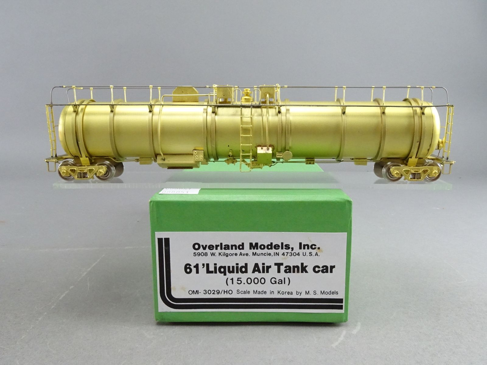 HO Brass Model - OMI 3029 61' Liquid Air Tank Car 15000 Gallon ...