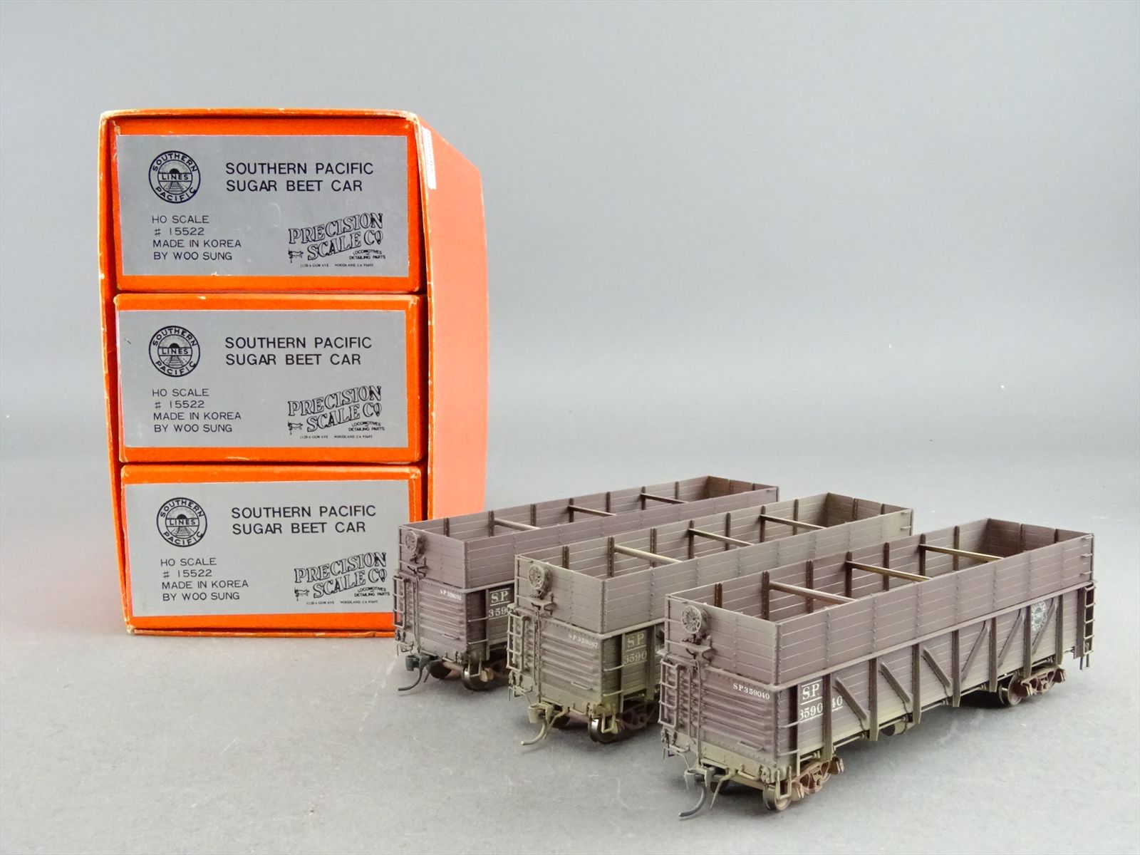 HO Brass Model - PSC 15522 SP Southern Pacific Sugar Beet Car 3 Pack ...