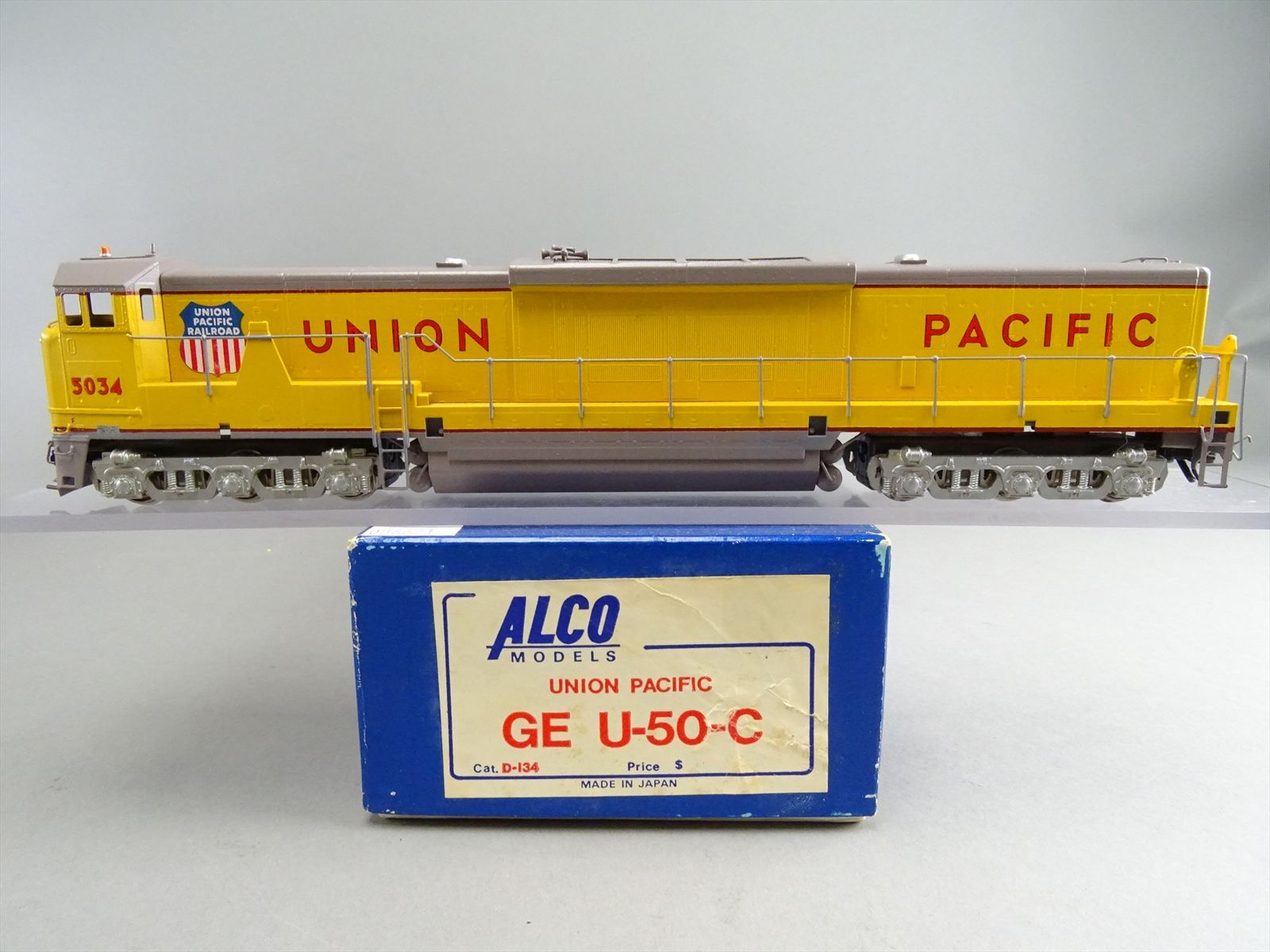 HO Brass Model - ALCO D-134 UP Union Pacific U50C #5034 - Custom - 1974 Run