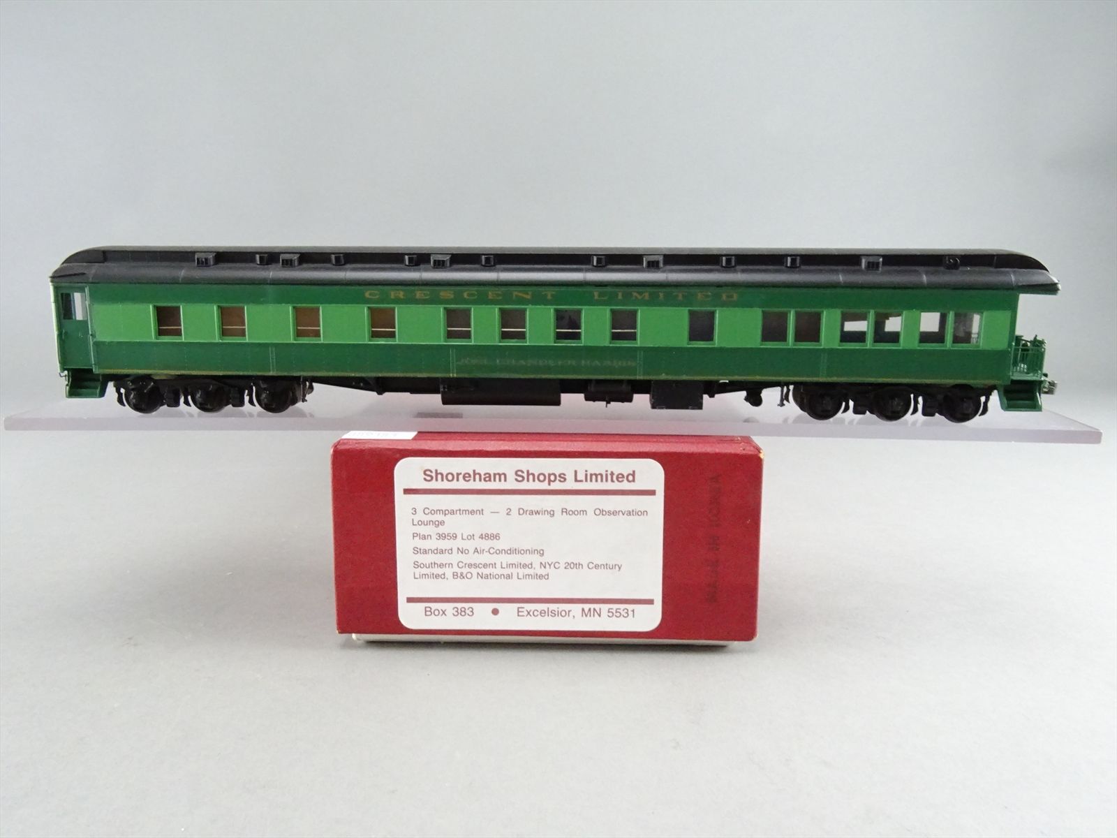 HO Brass Model - SSL SOU Southern Crescent Limited 3-2 Observation ...