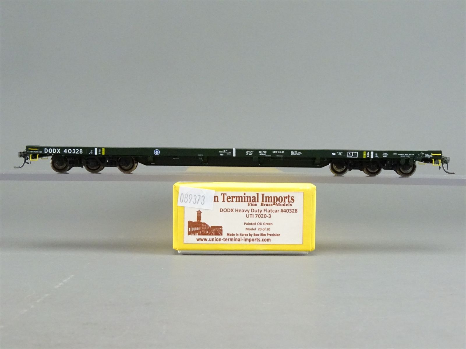 HO Brass Model - UTI 7020-3 DODX Department of Defense Heavy Duty ...