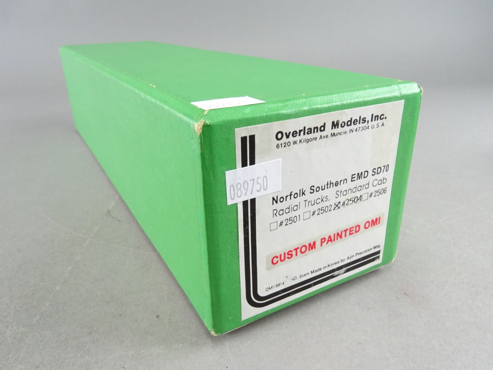 HO Brass Model - OMI 5814.1 NS Norfolk Southern SD70 #2504 - F/P - 1994 ...