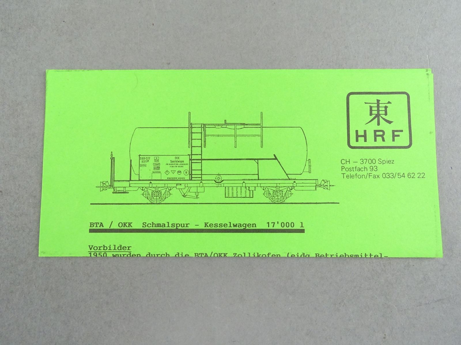 HOm Brass Model - Eisenbahnmodelle HRF RhB Rhätische Bahn Rhaetian ...