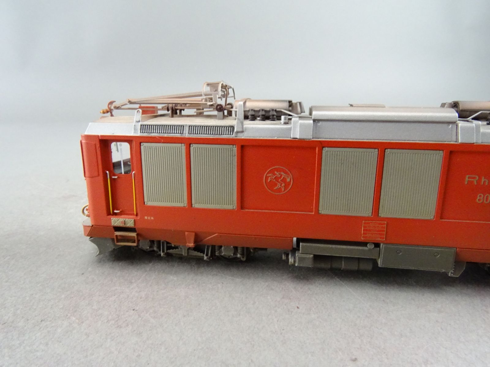 HOm Brass Model - Ferro-Suisse RhB Rhätische Bahn Zweikraflokomotive Gem 4/4 #801 - F/P + Custom ...